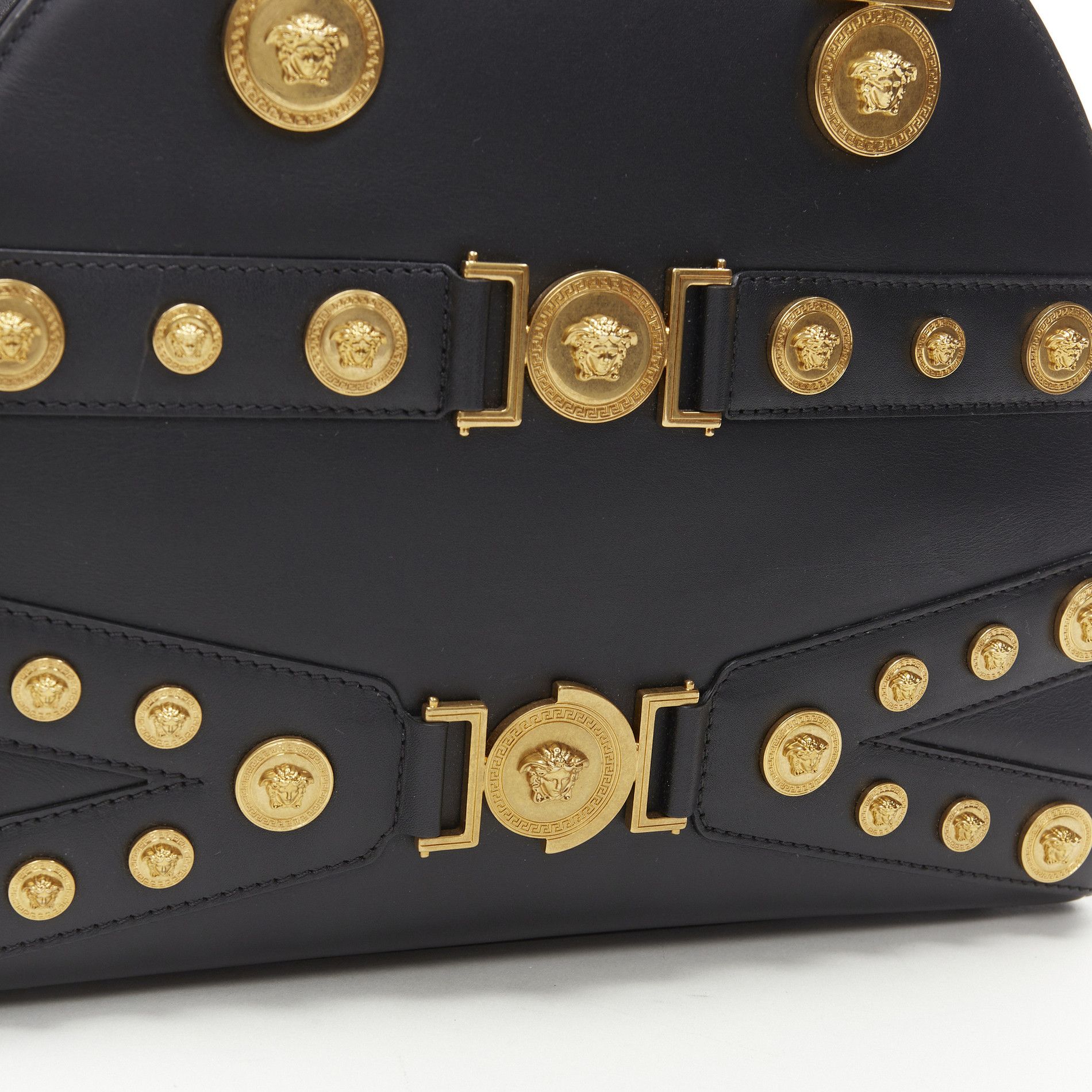 Versace VERSACE 2018 Tribute 1992 gold Medusa stud bondage bowling ...