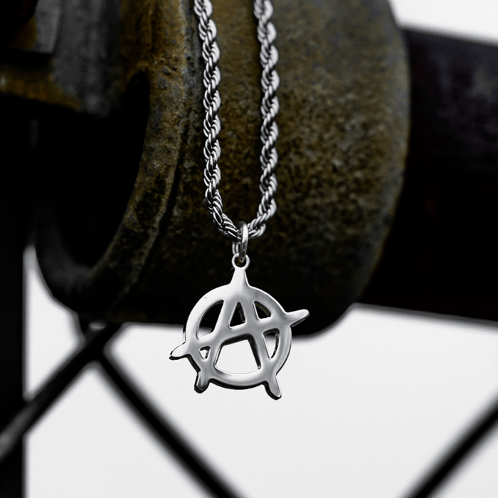 Silver Silver Anarchy Pendant Playboi Carti Necklace 20" 22" Rope Chain ...