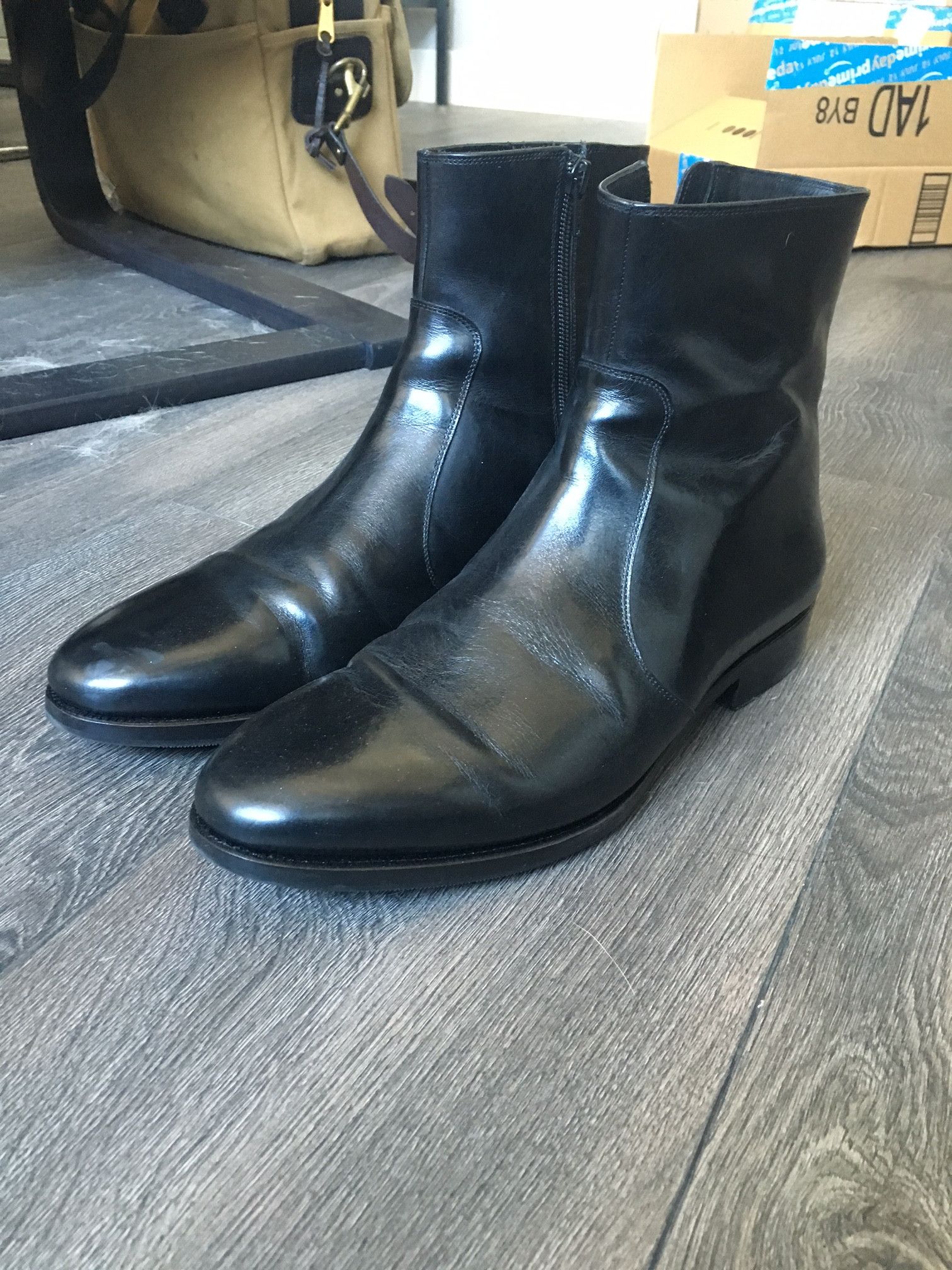 Story Et Fall 1.1 Black Calf Leather Sidezip Boots | Grailed
