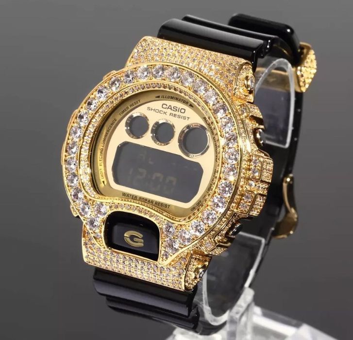 Casio Casio G Shock Iced Out Diamonds Gold | Grailed