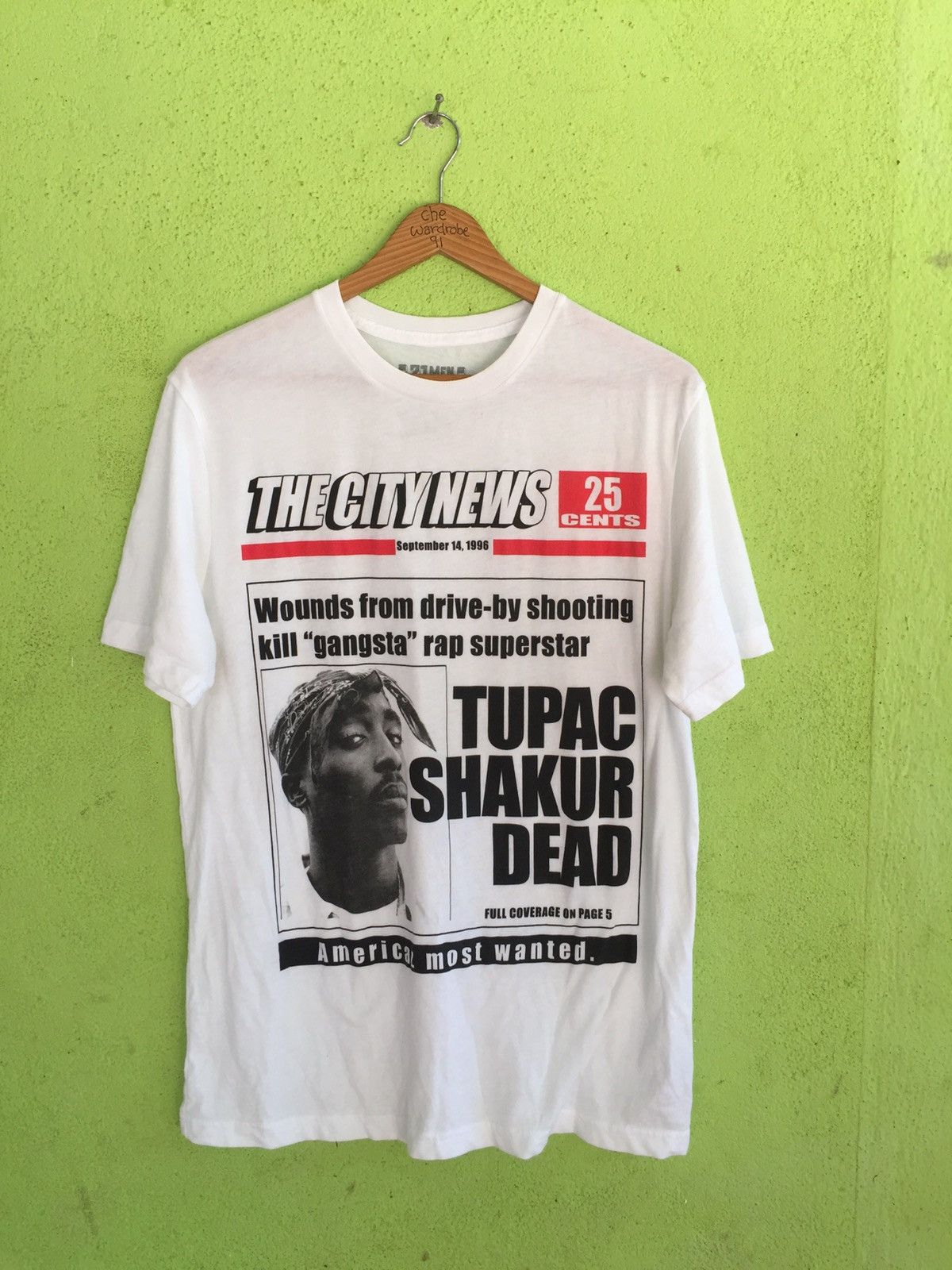 Band Tees × Other 🔥FINAL DROP🔥Tupac Shakur T Shirt Newspaper Death Of ...