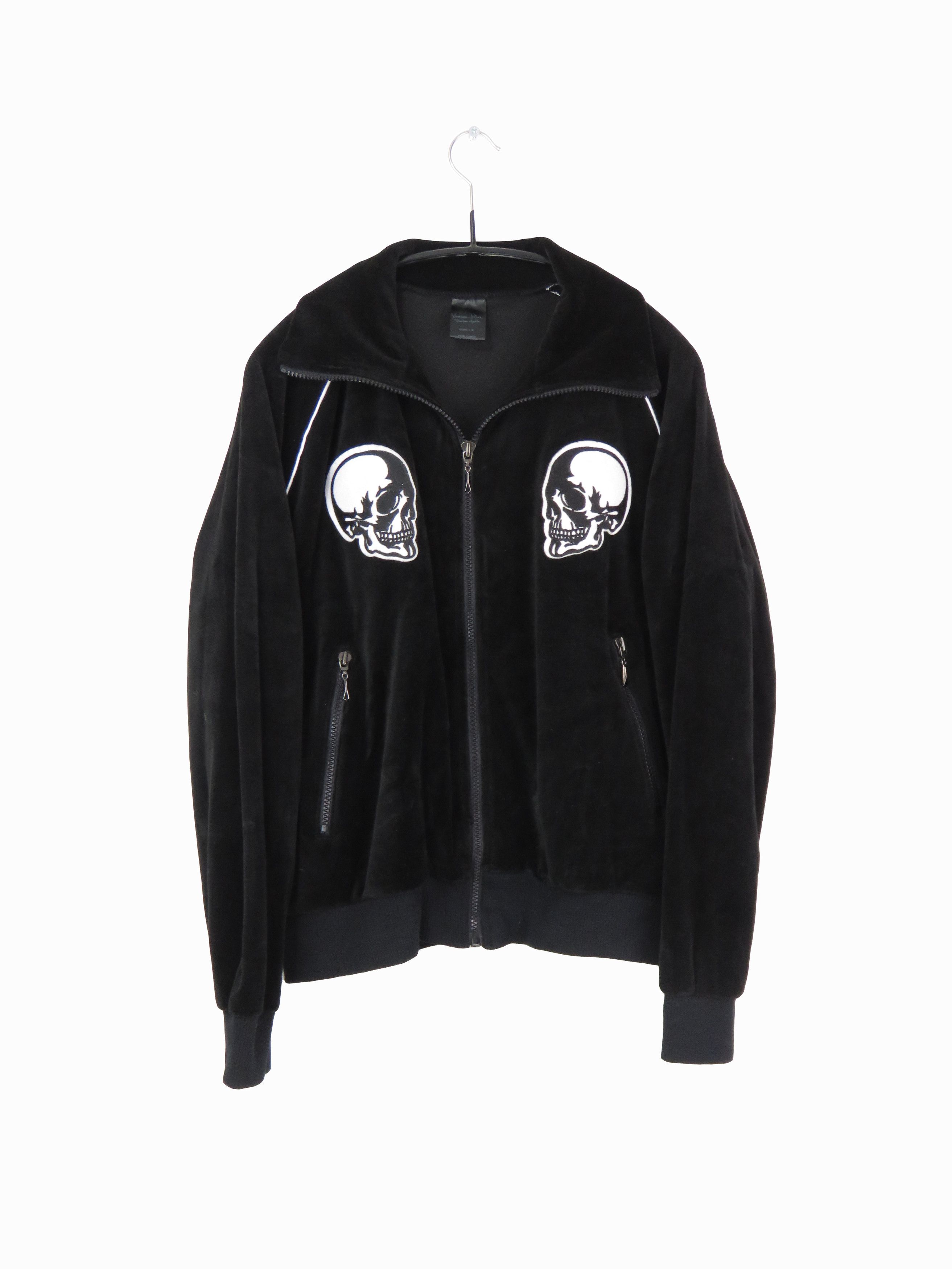 Number (N)ine *Size 2* SS04 Velour Skull Jacket | Grailed