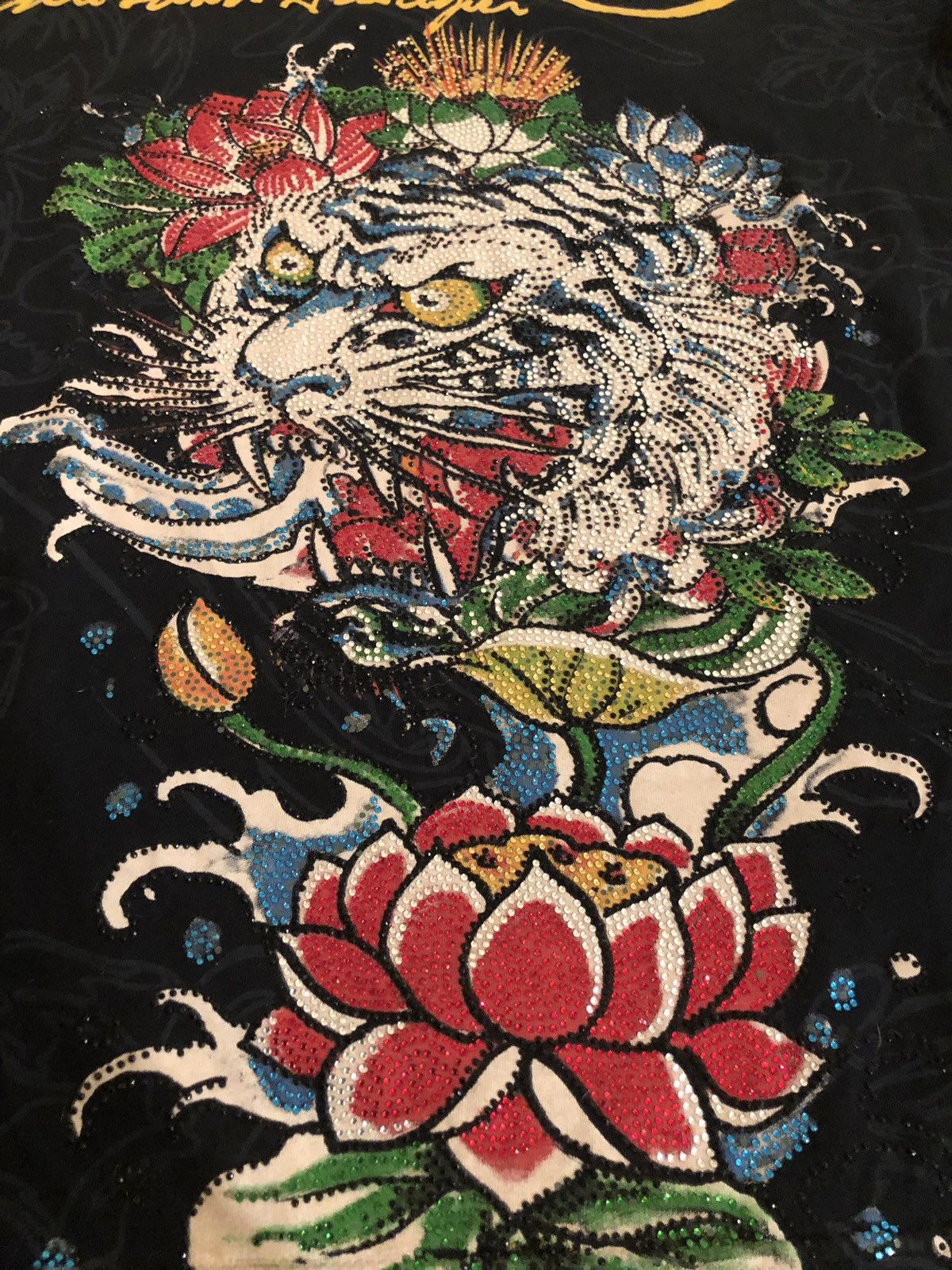 Ed Hardy Rhinestone Tiger T-shirt | Grailed
