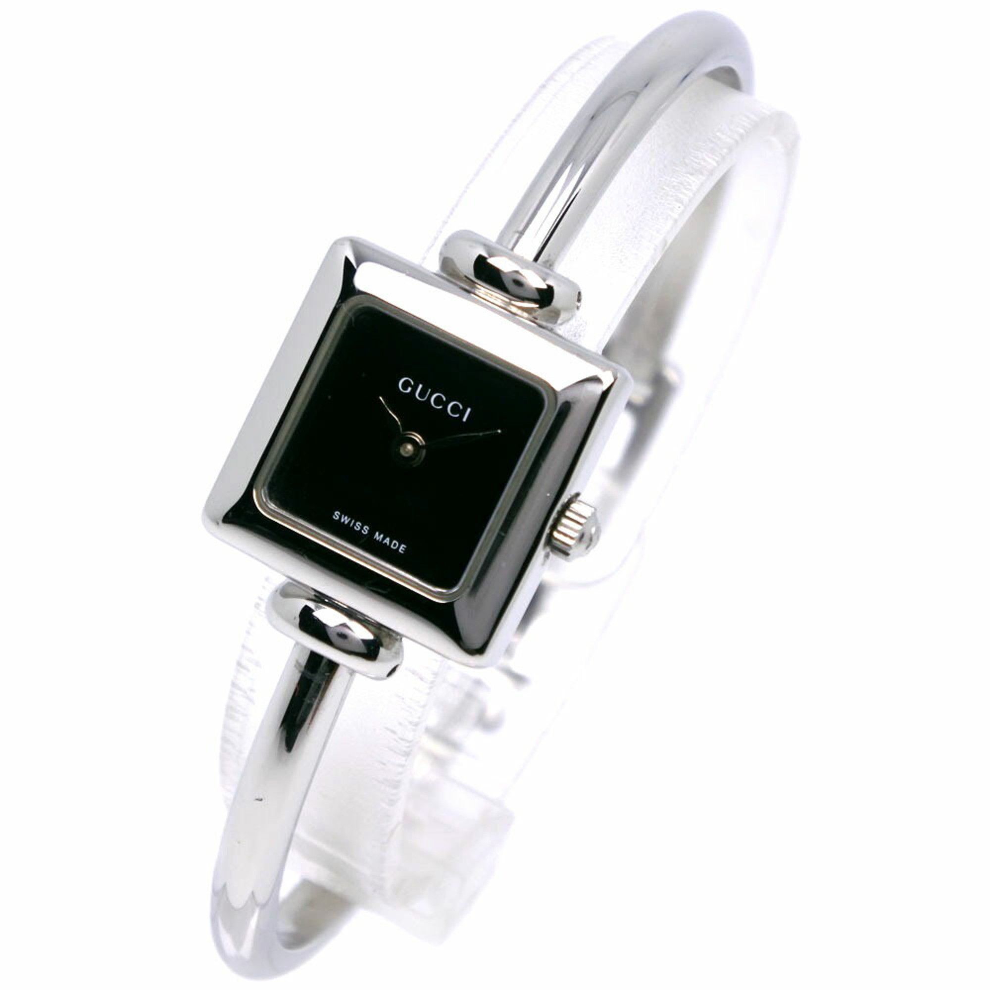Gucci Gucci Watch 1900L Stainless Steel Quartz Analog Display Black ...