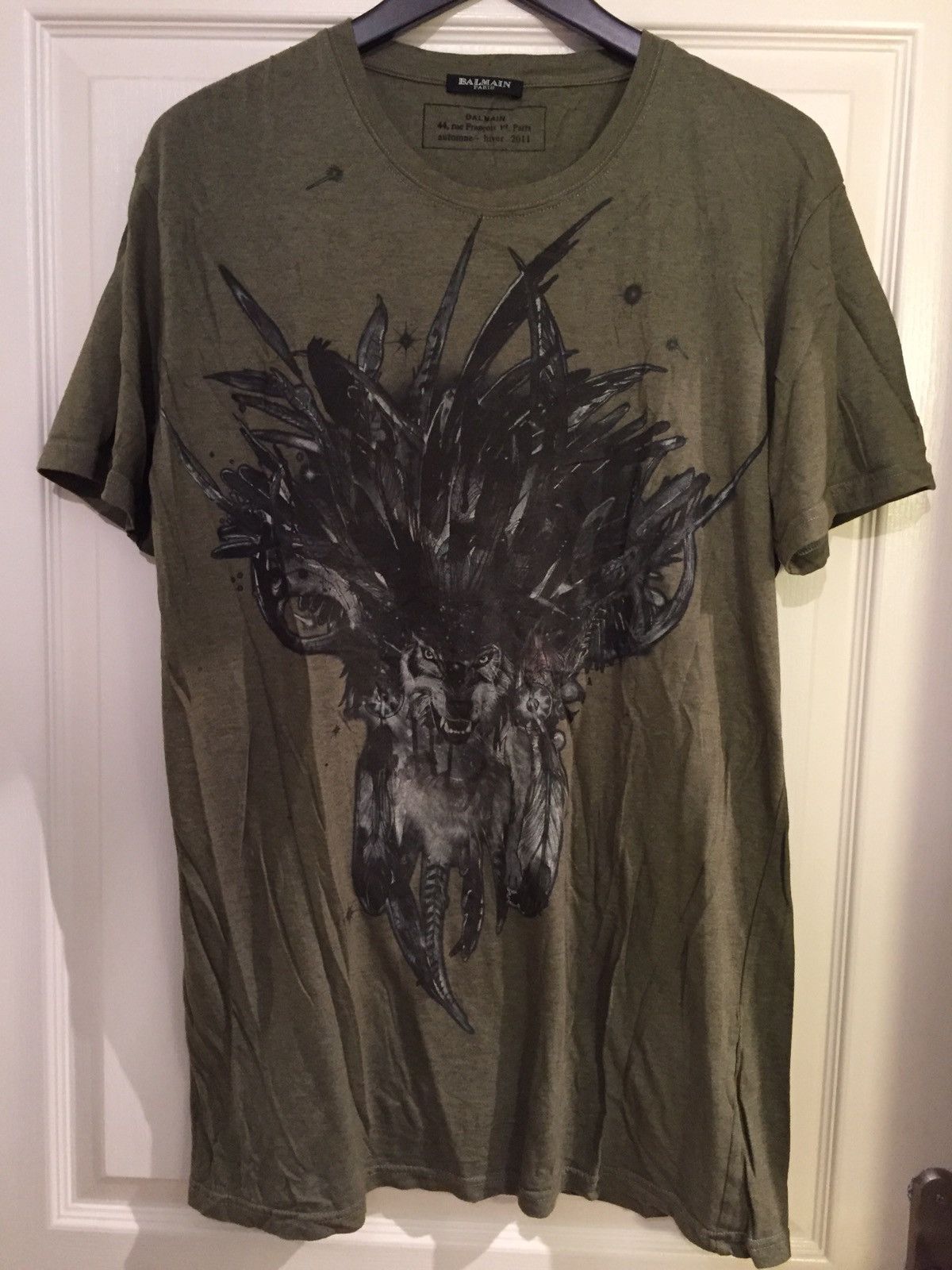 Balmain Wolf T-shirt | Grailed