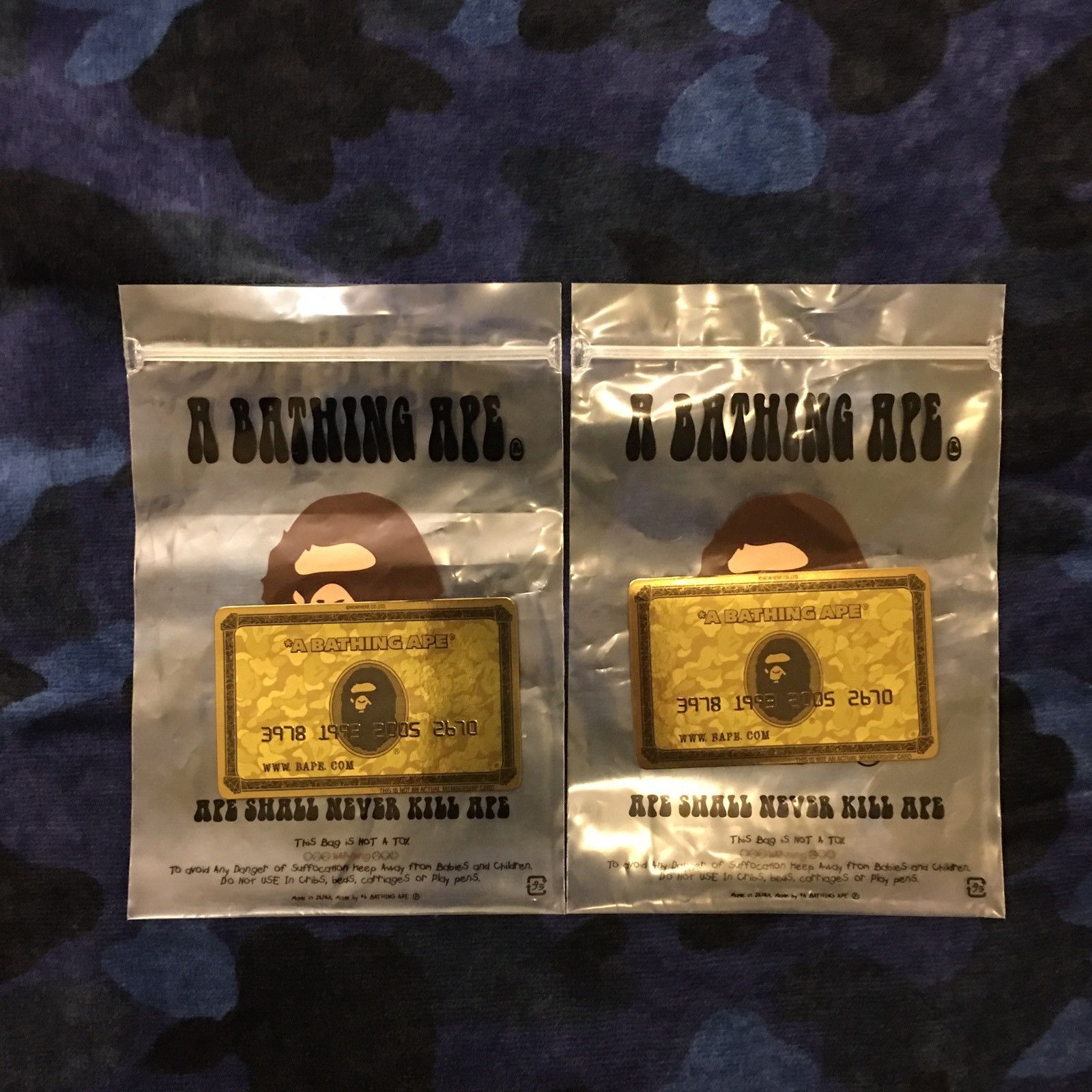 Bape 2005 Gold Member Exclusive Magnet Card *cheapest Online | Grailed