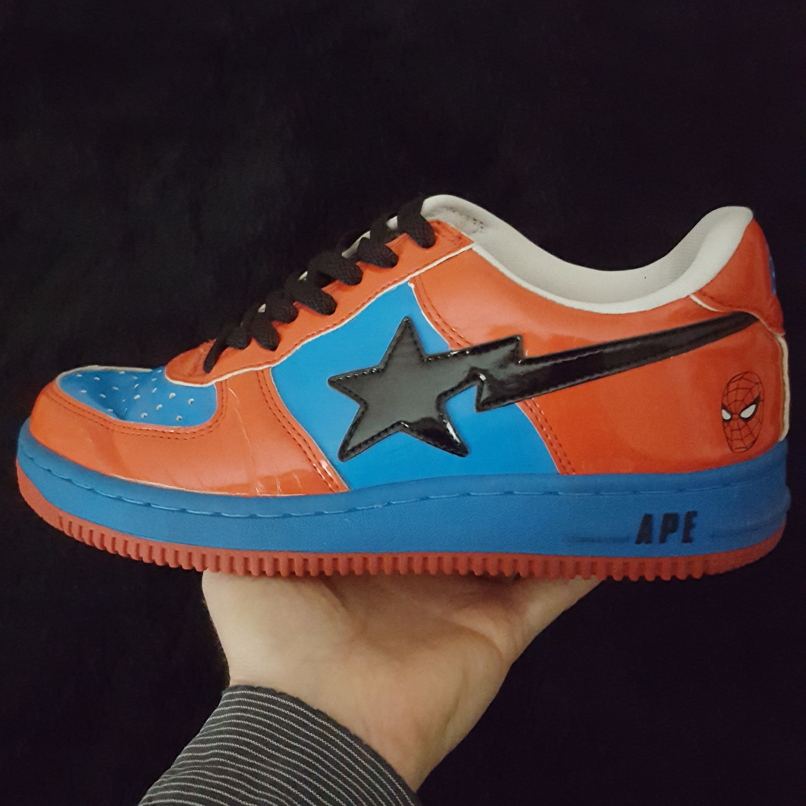 Bape × Marvel Comics Bape Spider-Man Bapesta NOT af1 off white supreme ...