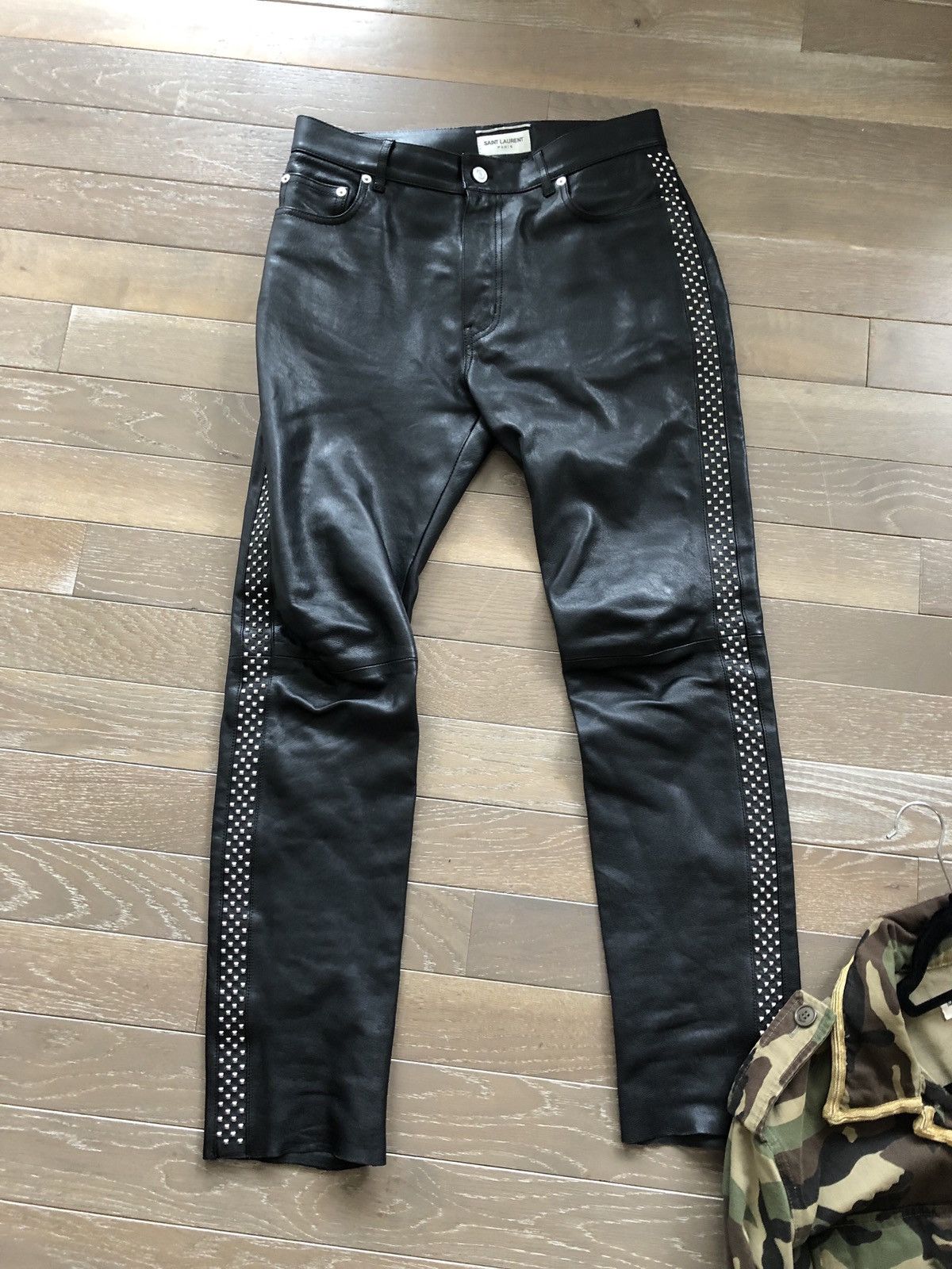 Saint Laurent Paris Surf Sound Runway Leather Pants | Grailed