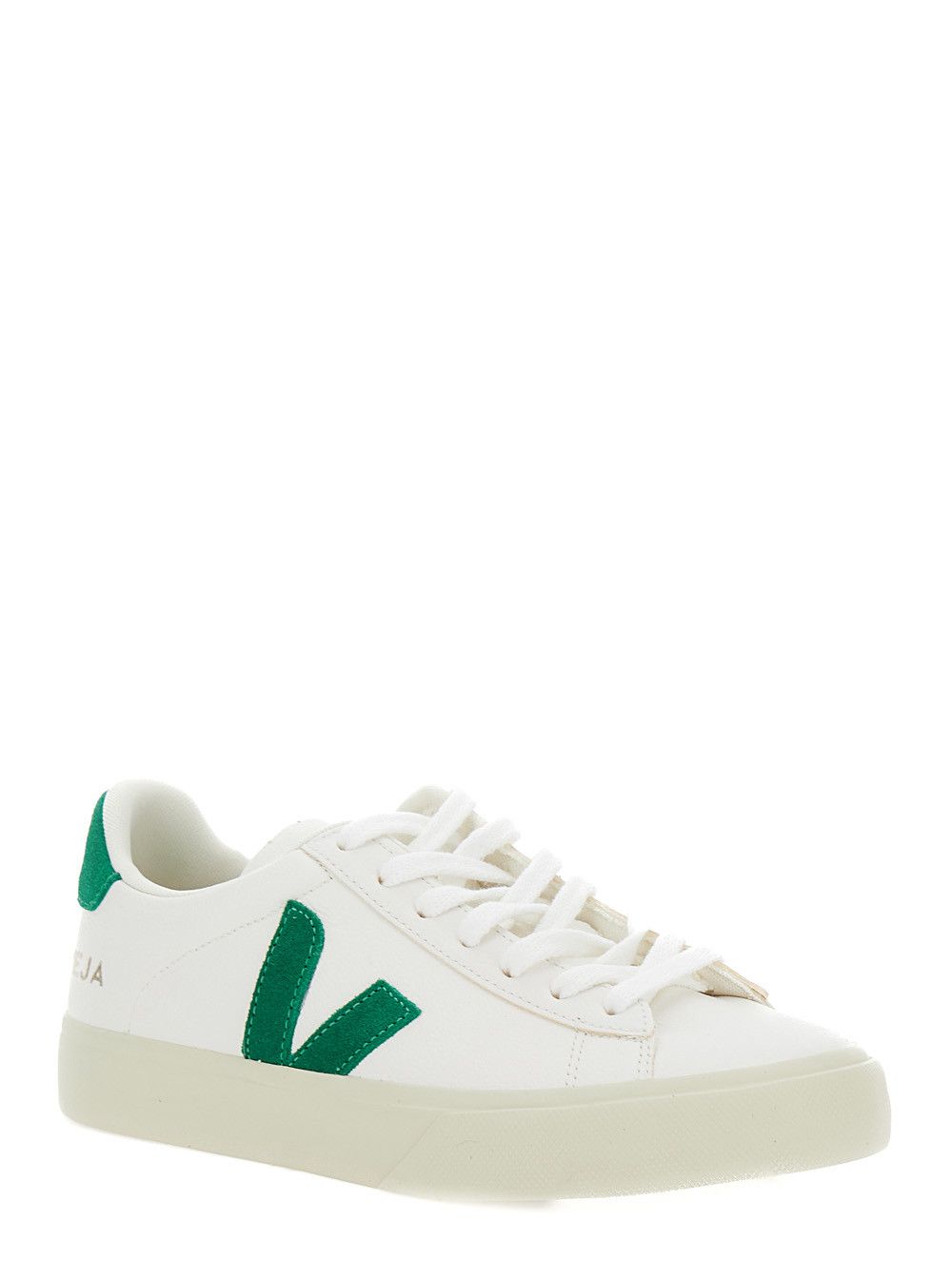 Veja 'Campo' White and Green Low Top Sneakers in Leather Woman | Grailed
