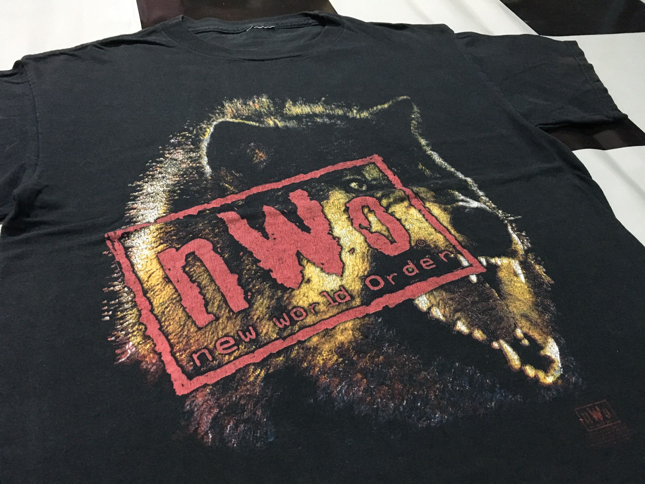 Vintage × Wcw/Nwo Vintage NWO shirt new world order wolfpack big logo ...