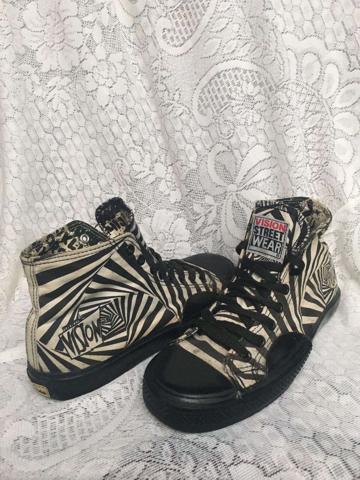 Vintage Vision Street Wear Hi Canvas Skate Shoes | Grailed