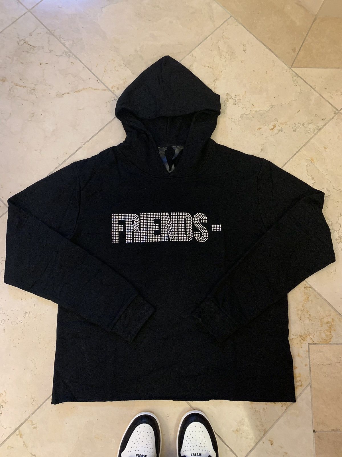 Vlone Vlone Rhinestone Hoodie | Grailed