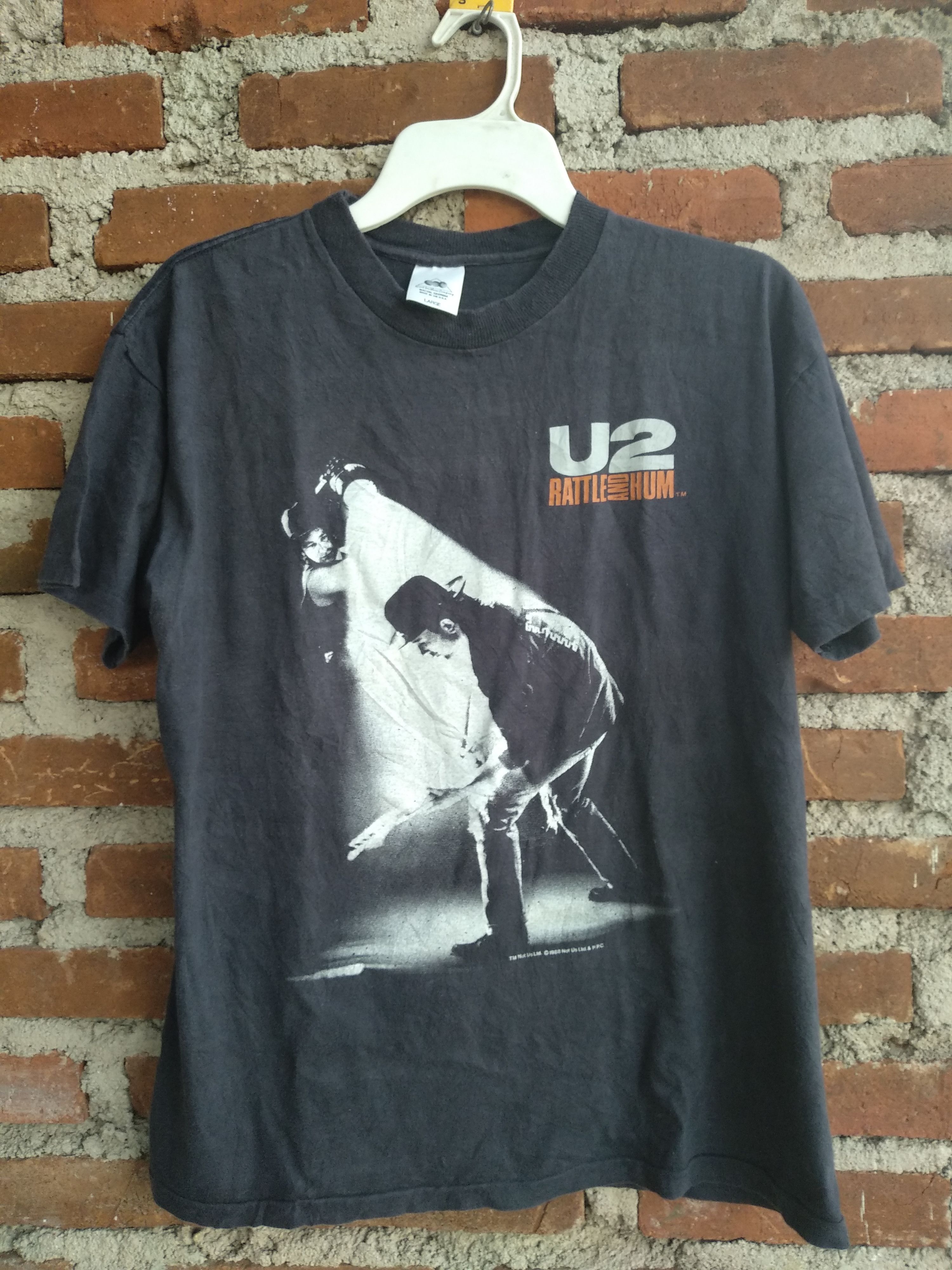 Band Tees × Vintage VTG 1988 U2 Band Rattle and Hum Band Rock Concert ...
