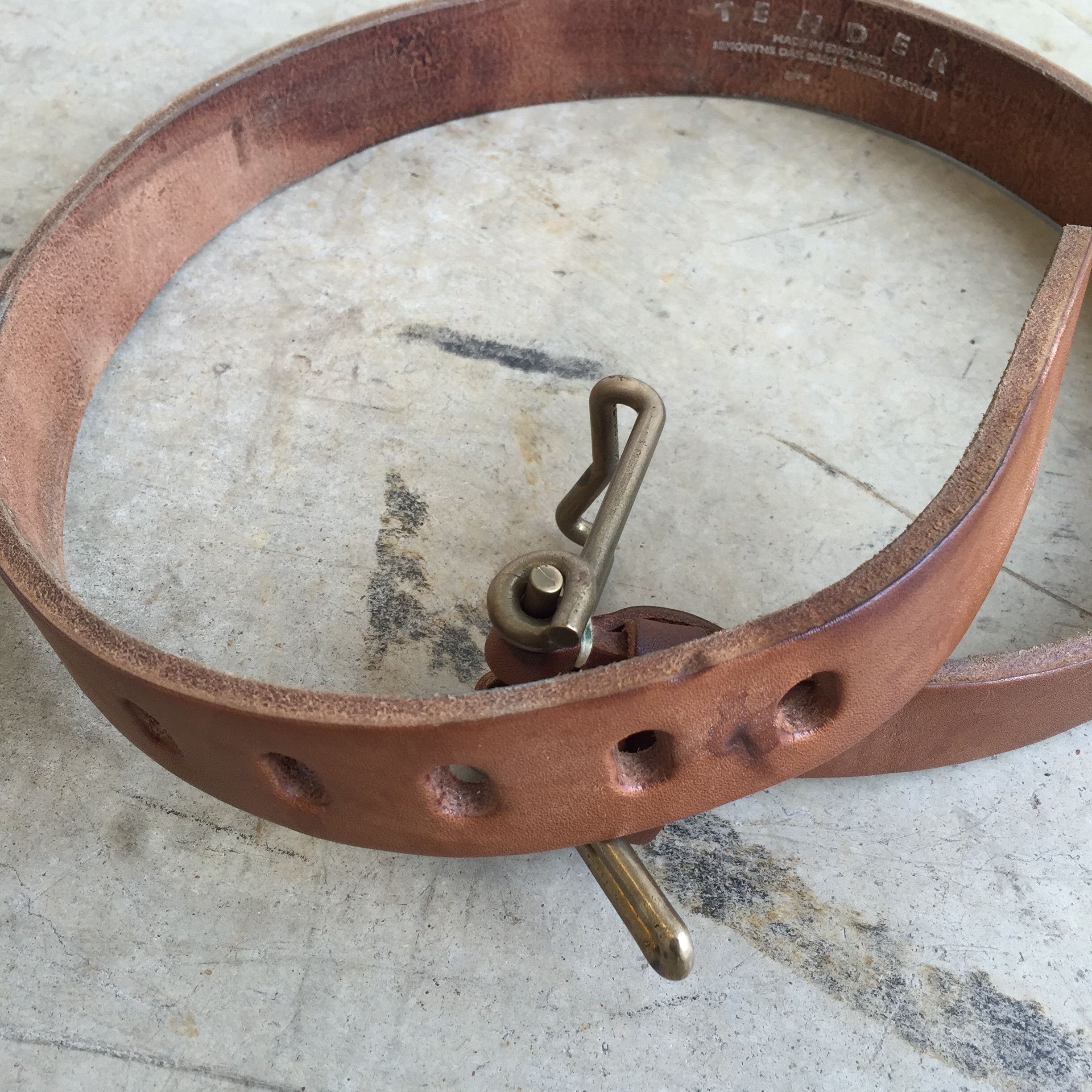 Tender Co. THICK BRIDLE LEATHER BELT | Grailed