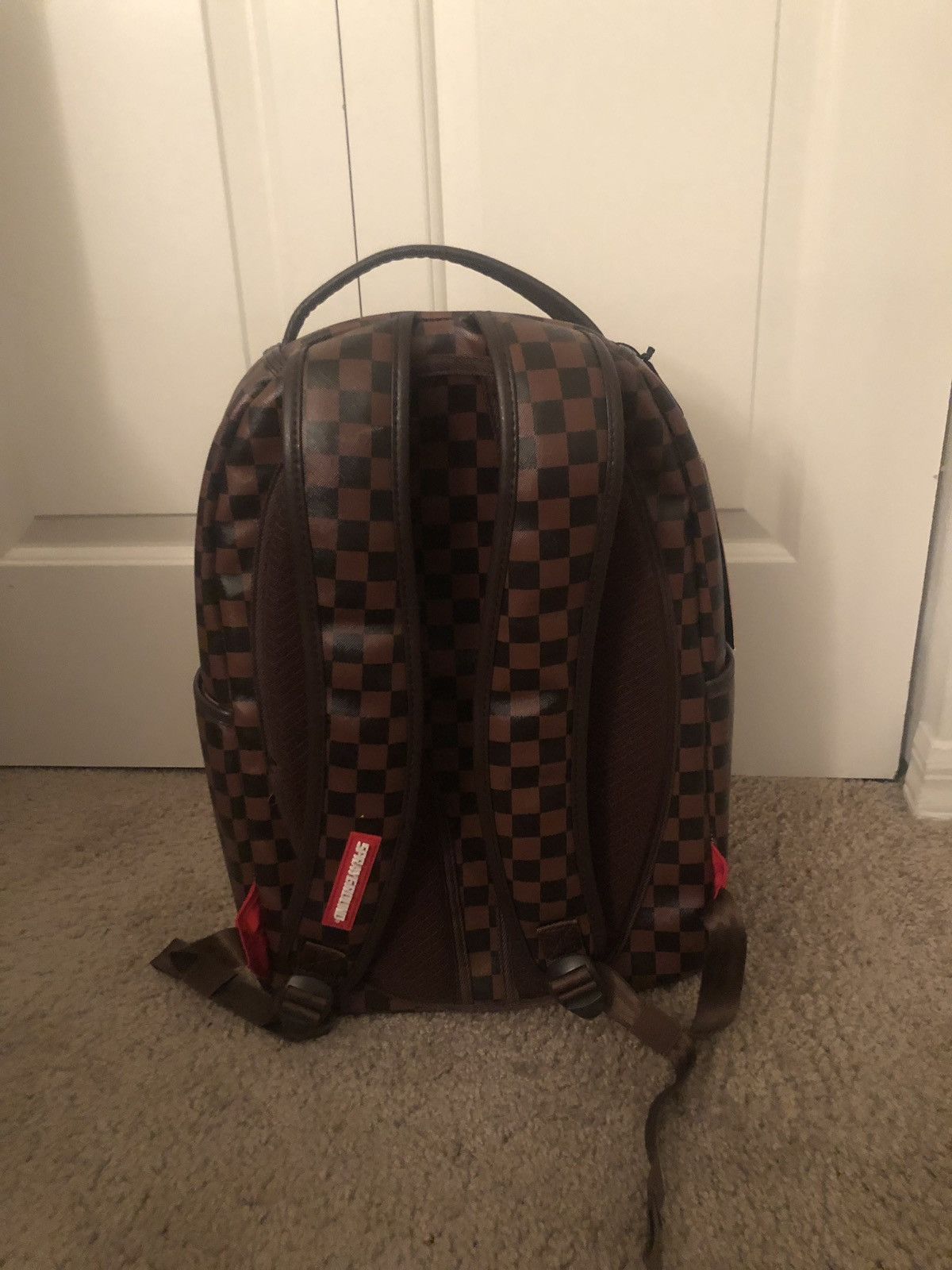 Sprayground lv x sprayground backpack sharks in paris | Grailed