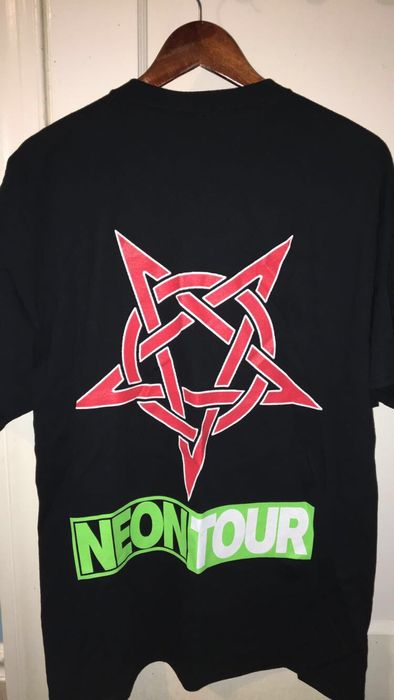 Playboi Carti Neon Tour Pentagram Face Girl Shirt Grailed
