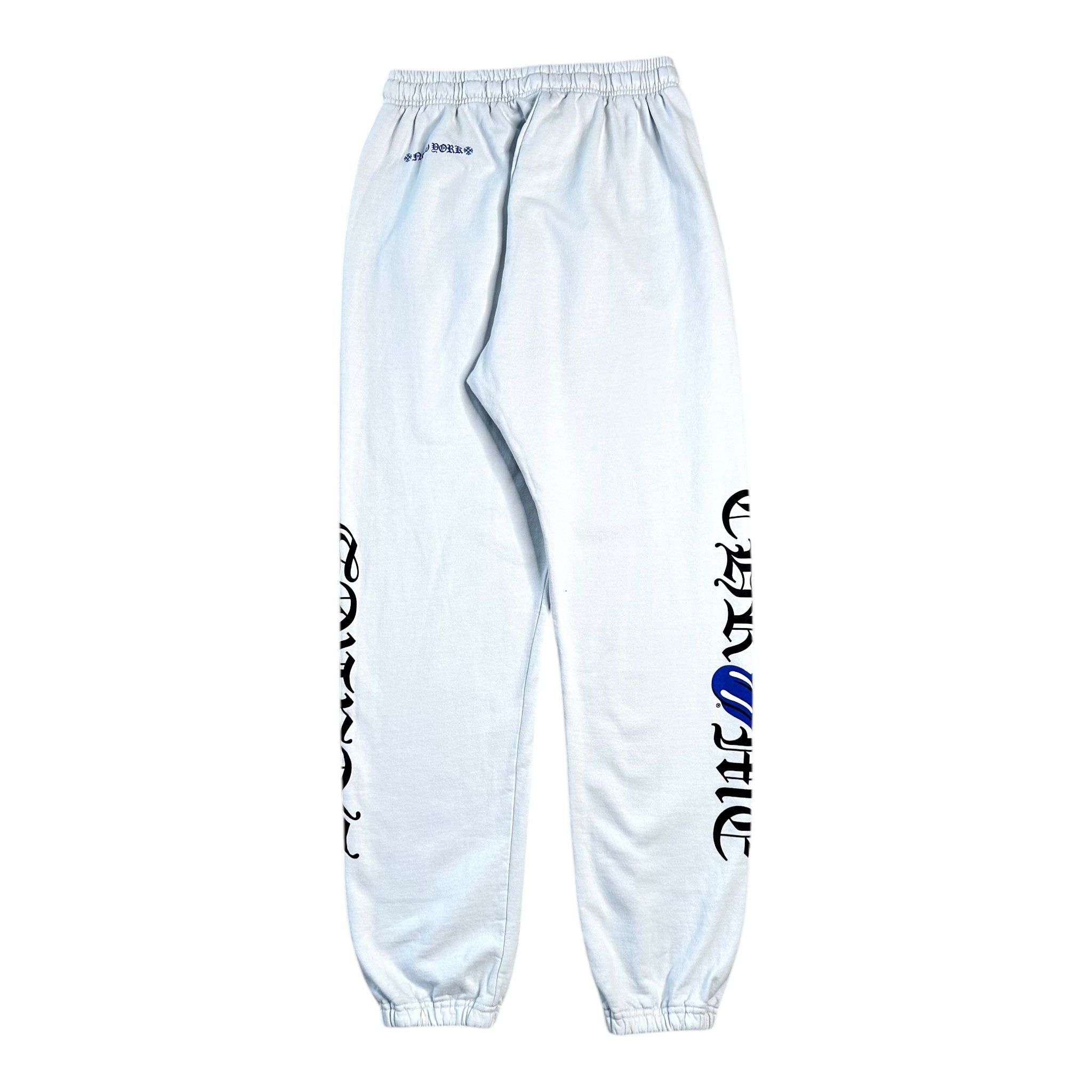 Chrome Hearts Rolling Stones 2024 Sweatpants White Blue | Grailed