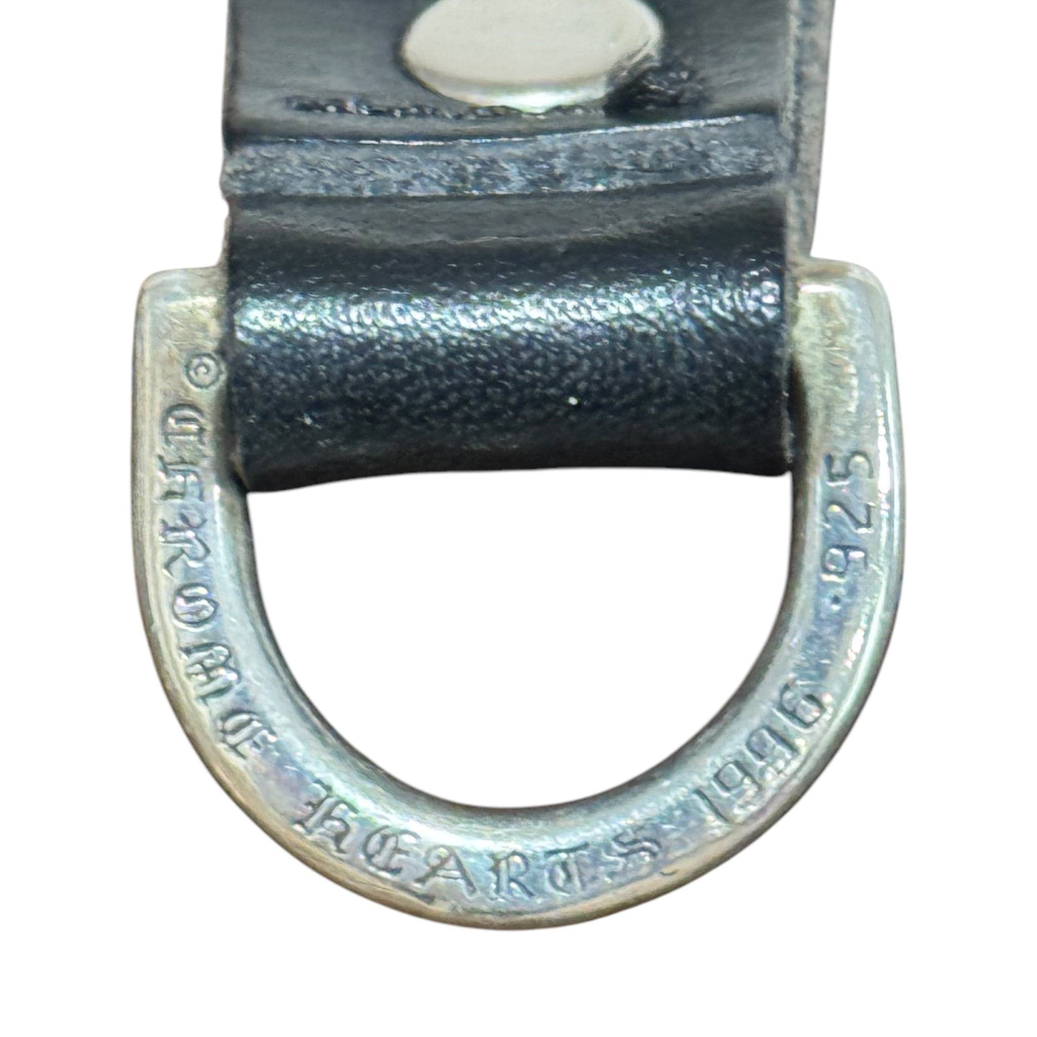 Chrome Hearts Star Logo Leather Belt Loop Black Silver | Grailed
