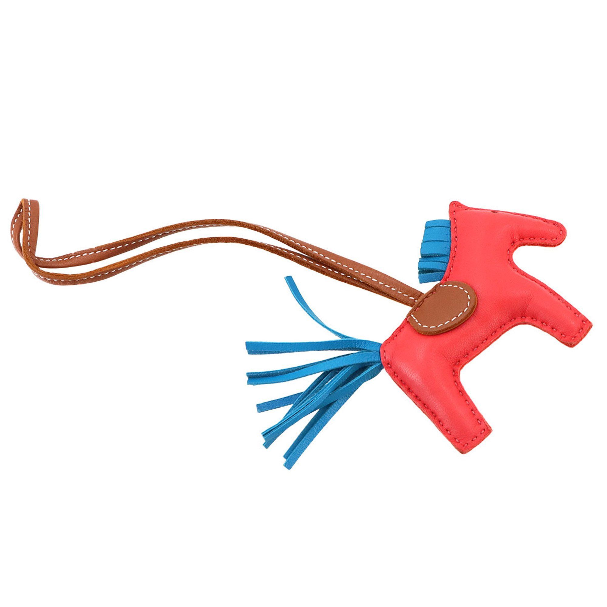 Hermes Hermes Rodeo PM Bag Charm Agnès Milo Rose Texas Blue Zanzibar Gold U Stamp | Grailed