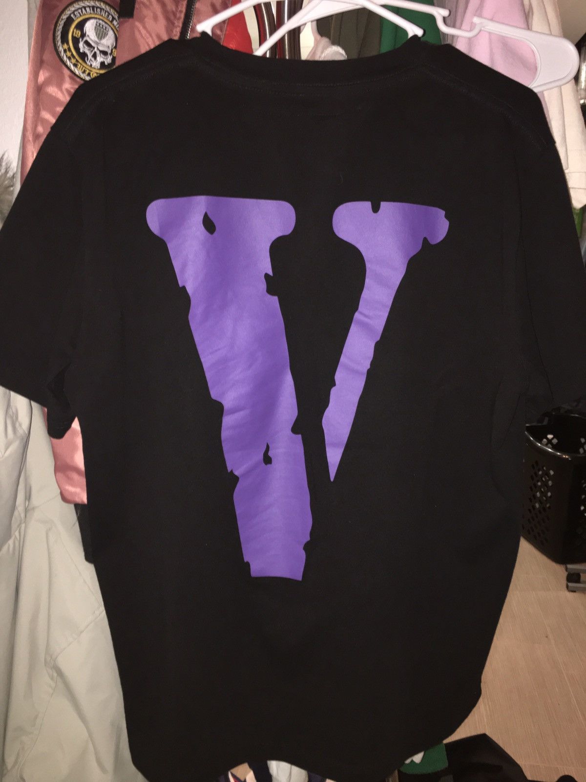 Vlone Vlone purple staple tee | Grailed