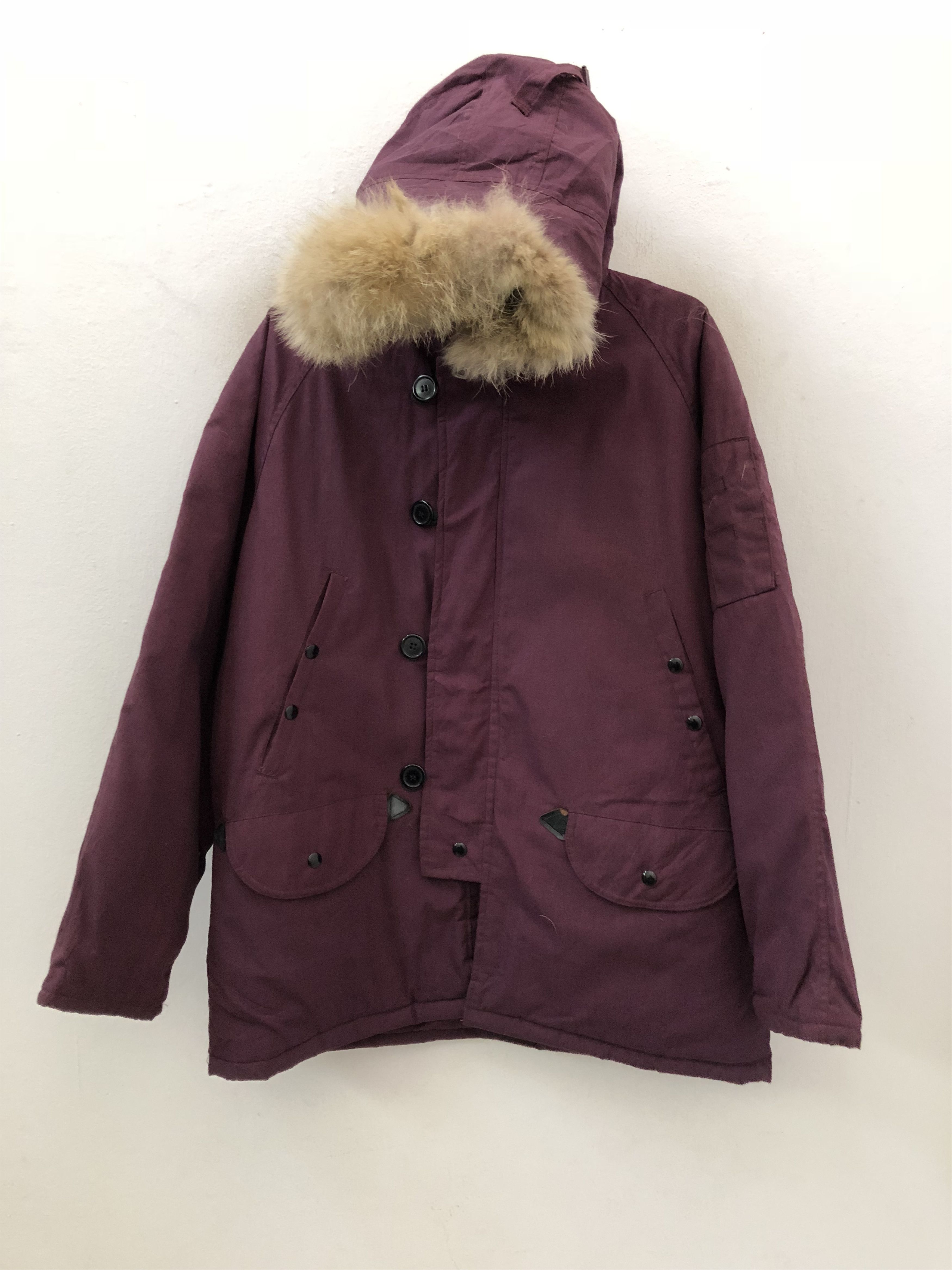 Made In Usa × Vintage 👉🔥 Vintage Corinth Mfg Made in Usa Flight Type N3B Style Furred Hood ...