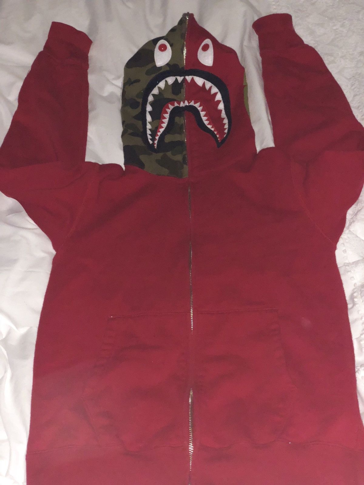 Bape Red Bape Jacket | Grailed