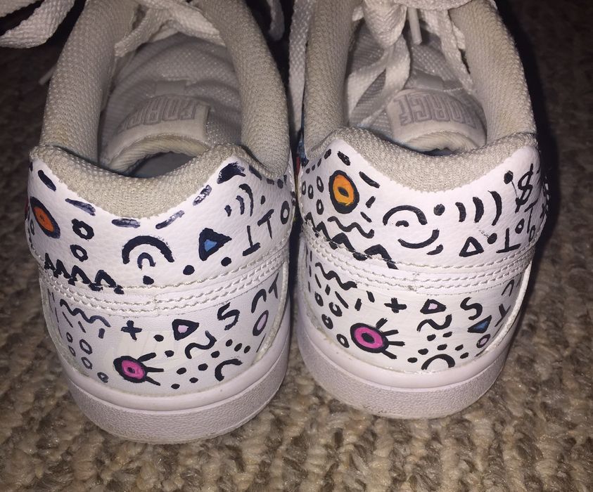 Nike Customized Keith Haring Nike Air Force | Grailed