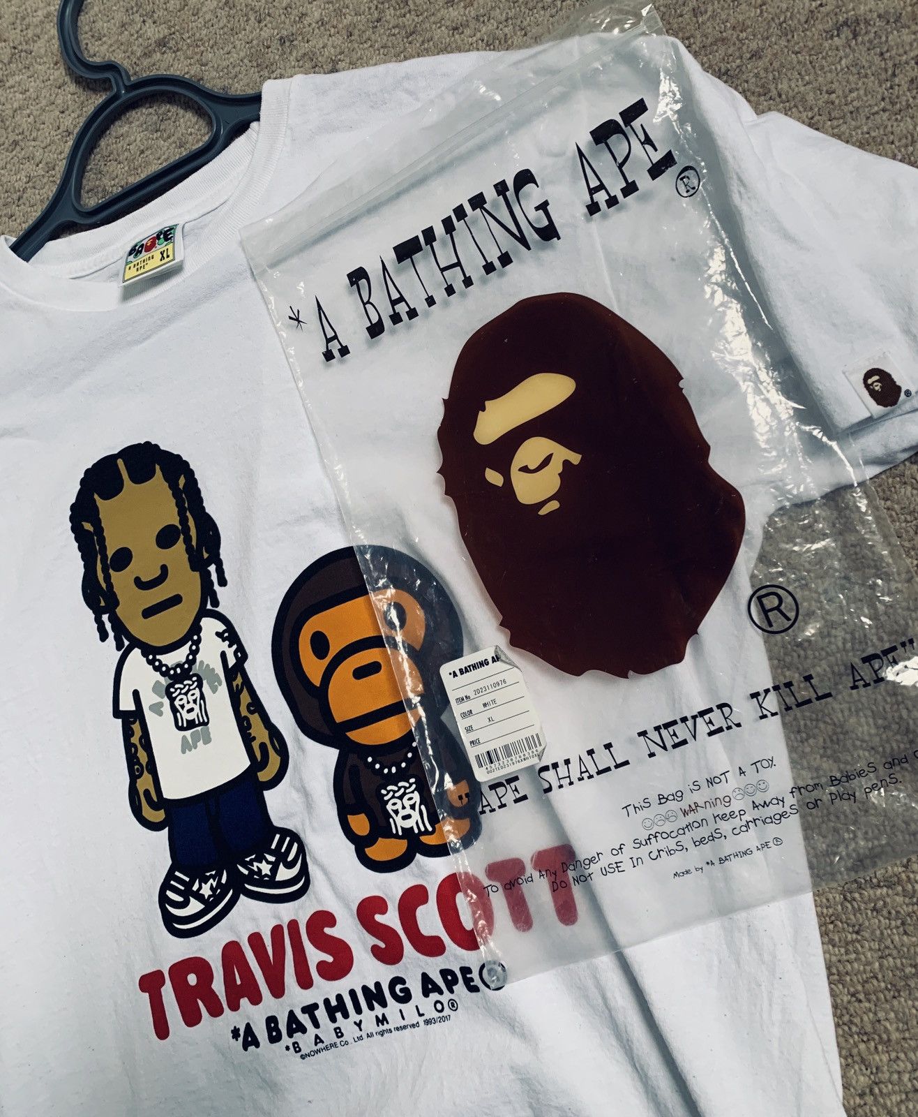Bape × Travis Scott Bape Travis Scott Baby Milo | Grailed