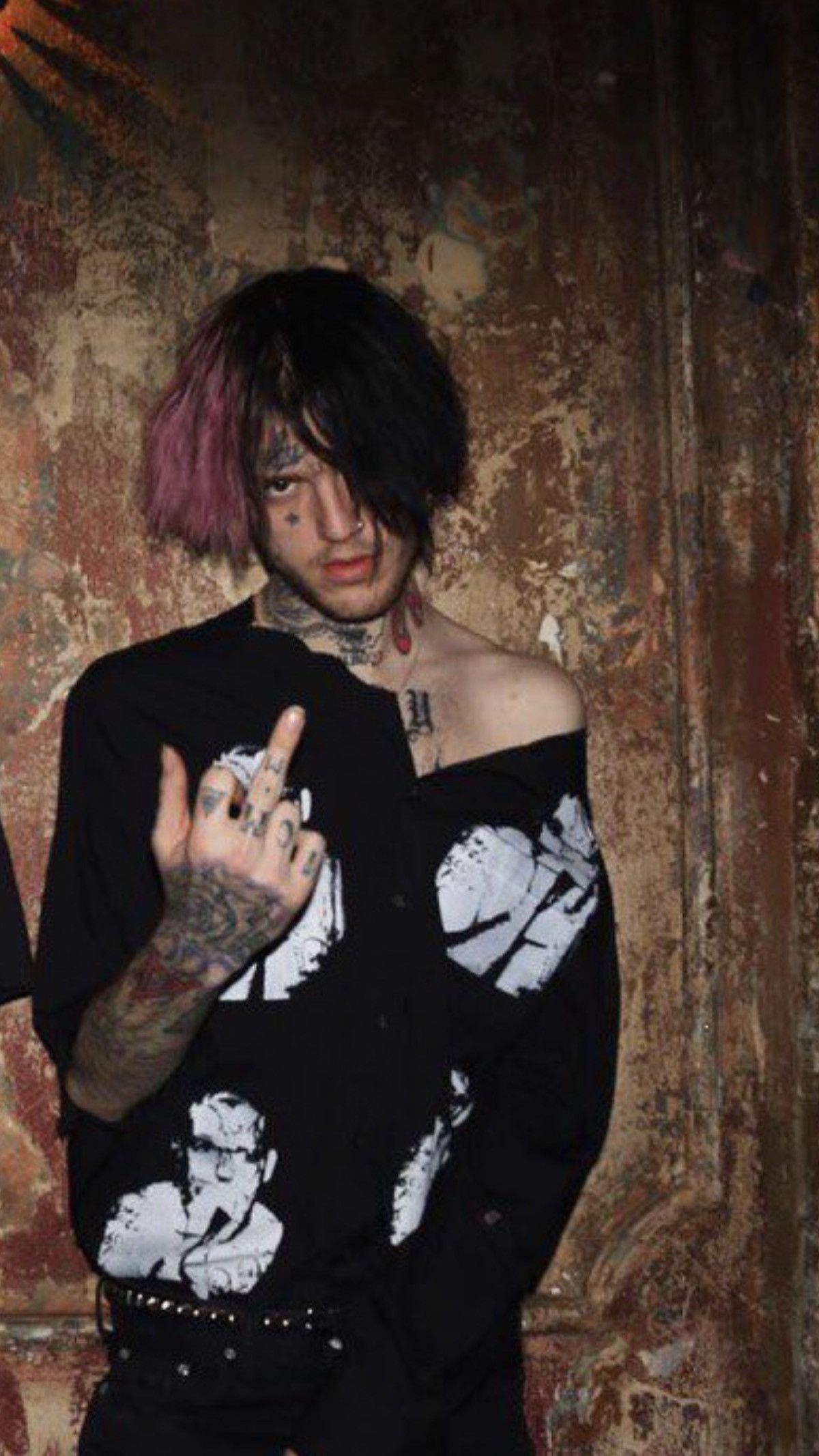 Lil Peep Devil Face | Grailed