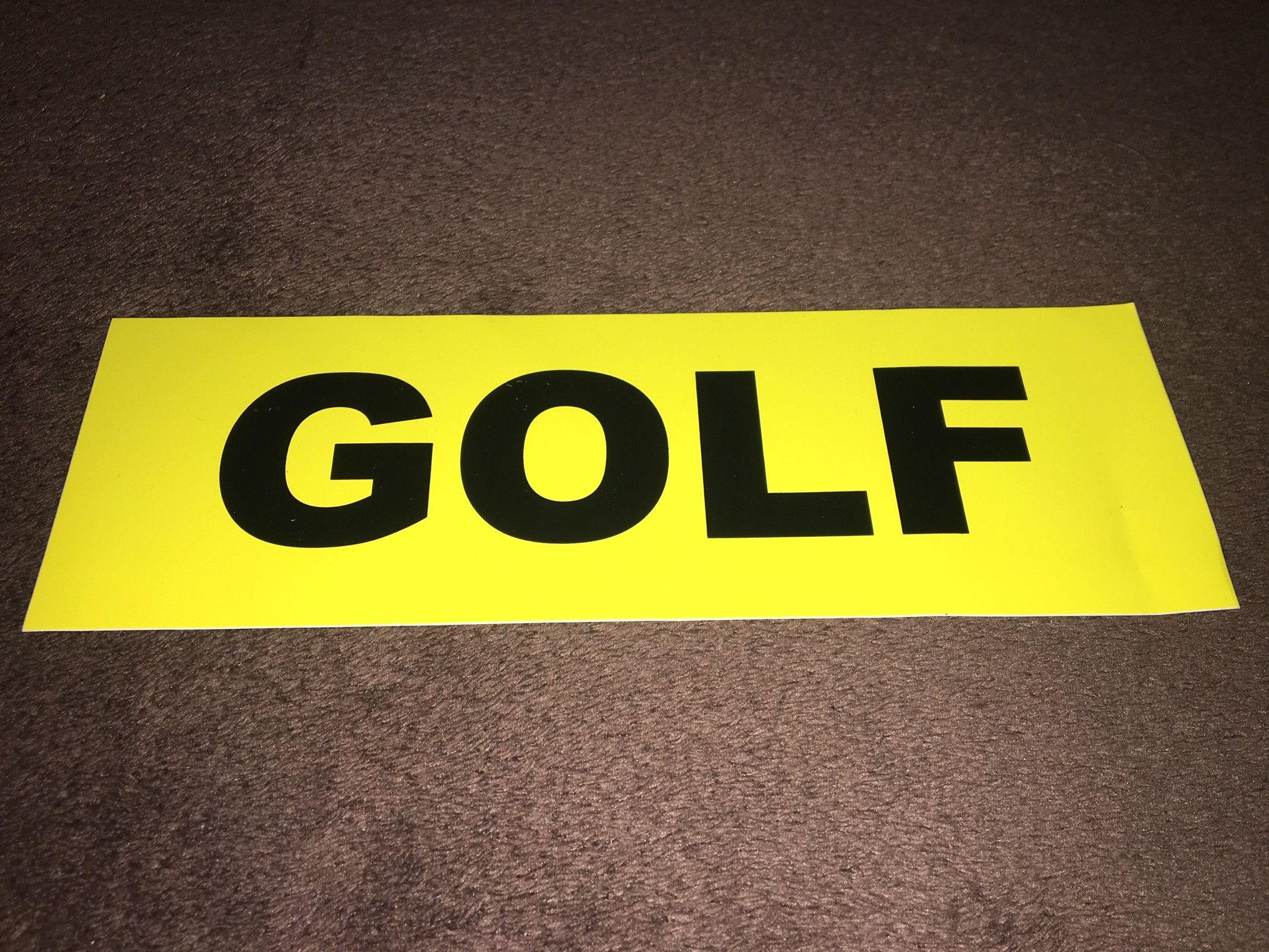 Golf Wang Golf 8” Bogo Sticker | Grailed