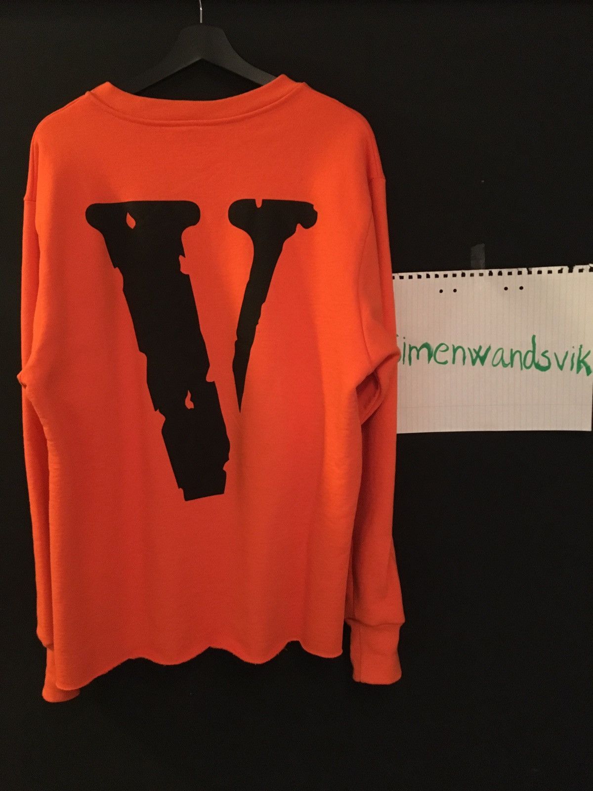 Vlone Vlone Crewneck Orange | Grailed