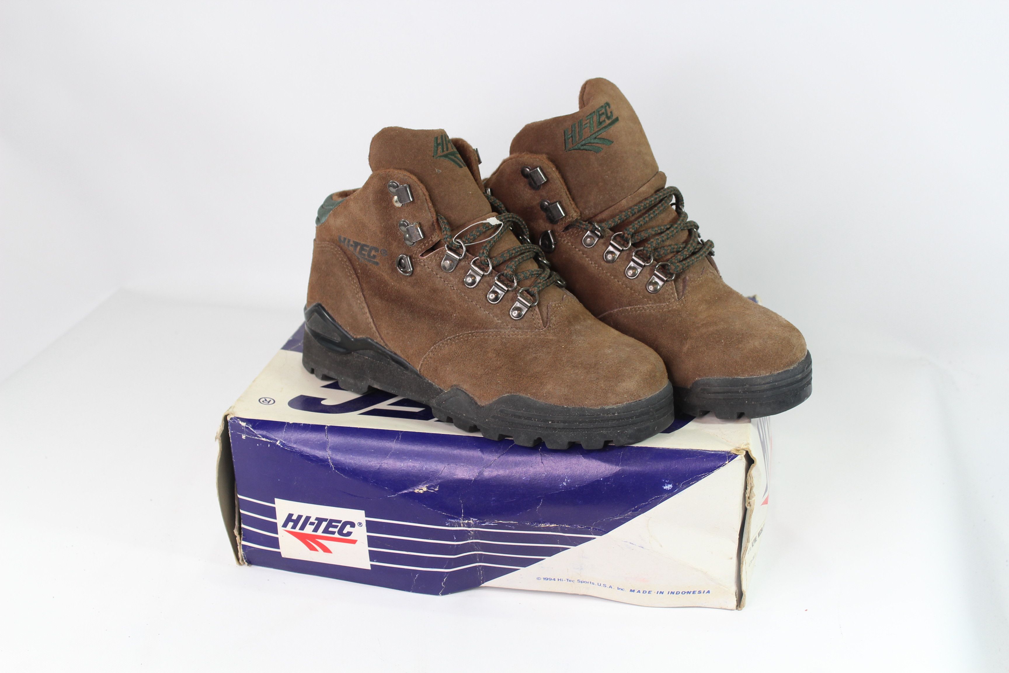 Vintage Vintage 90s New Hi Tec Mens 10 Alpine Suede Leather Outdoor ...