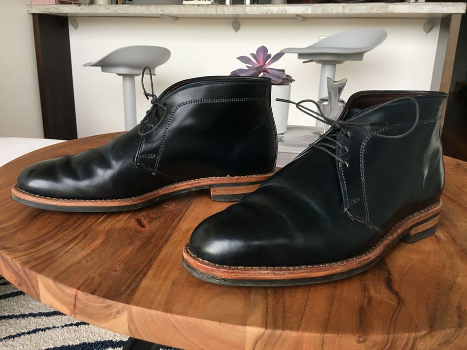 Allen Edmonds Navy Cordovan Dundee chukka | Grailed
