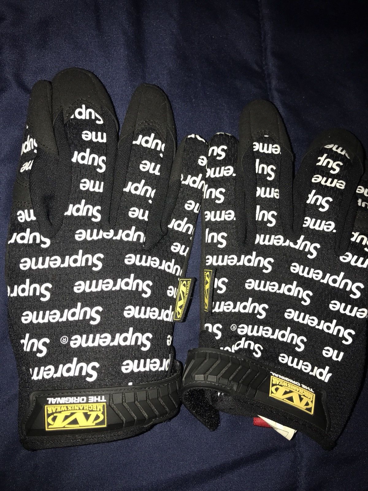 Supreme Black Supreme Mechanical Gloves | Grailed