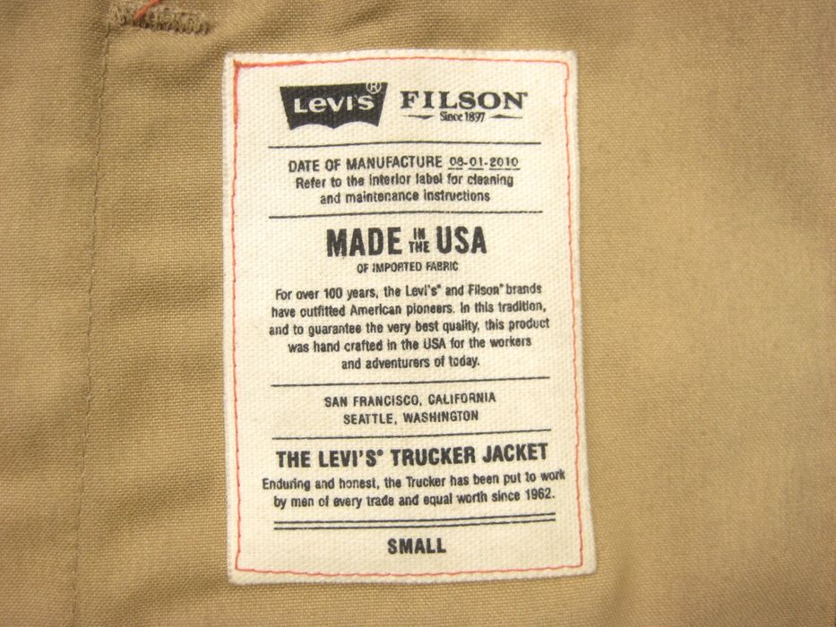 Levi's Levis x Filson 2010 Waxed Type III Trucker Jacket (S) XS | Grailed