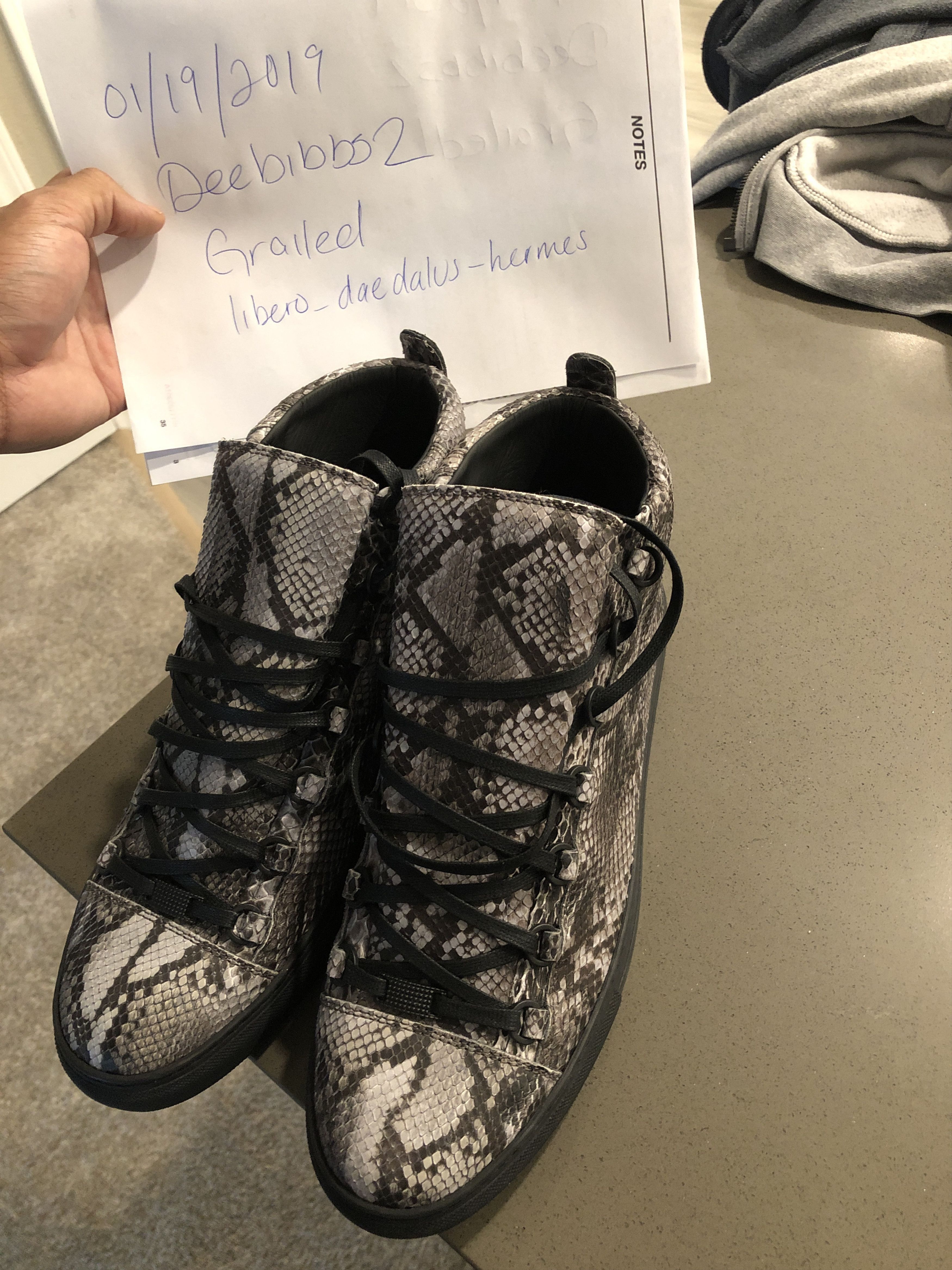 Balenciaga Python Arena | Grailed