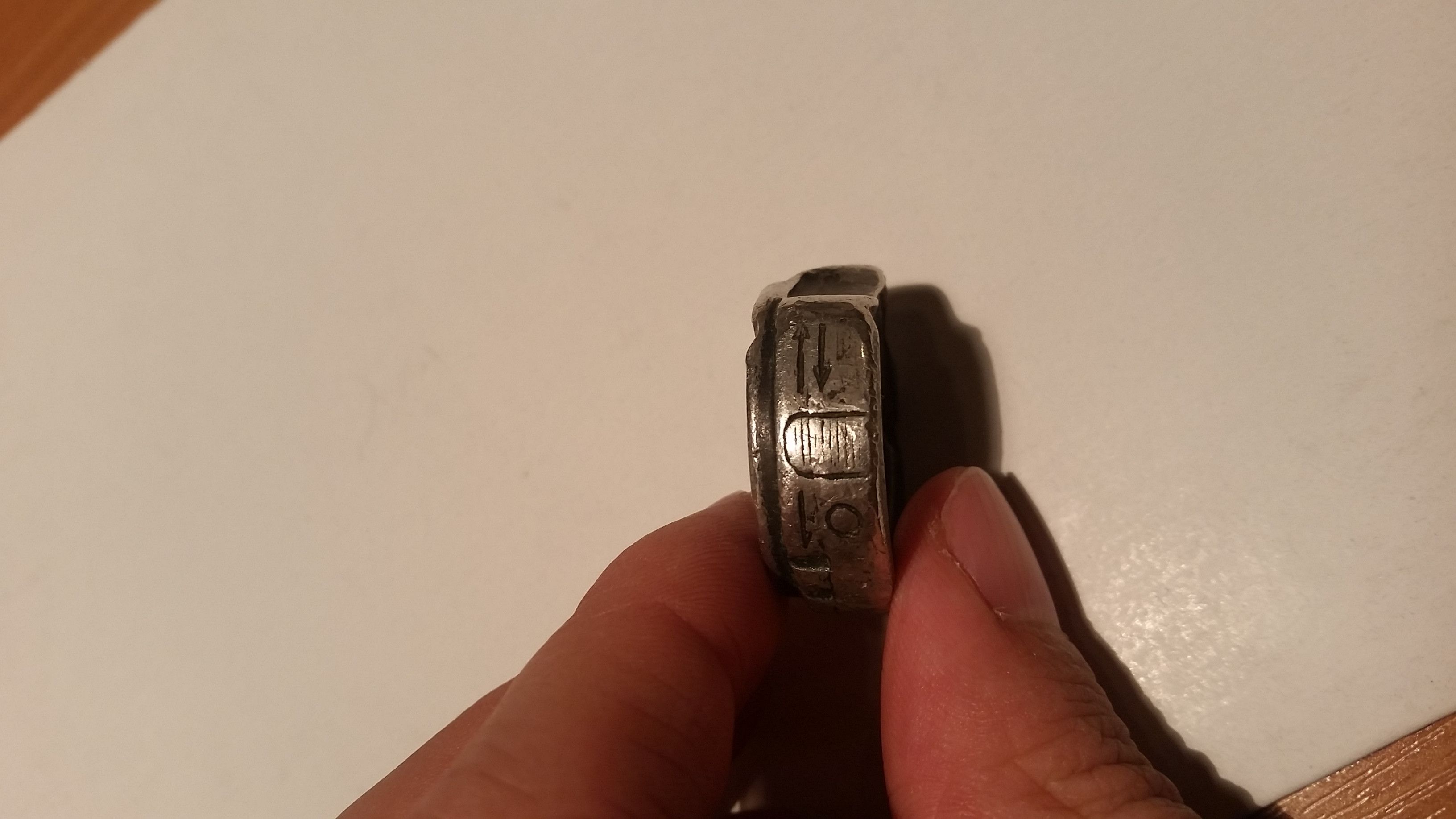 Raf Simons SS03 Consumed ring made of metal waste | Grailed