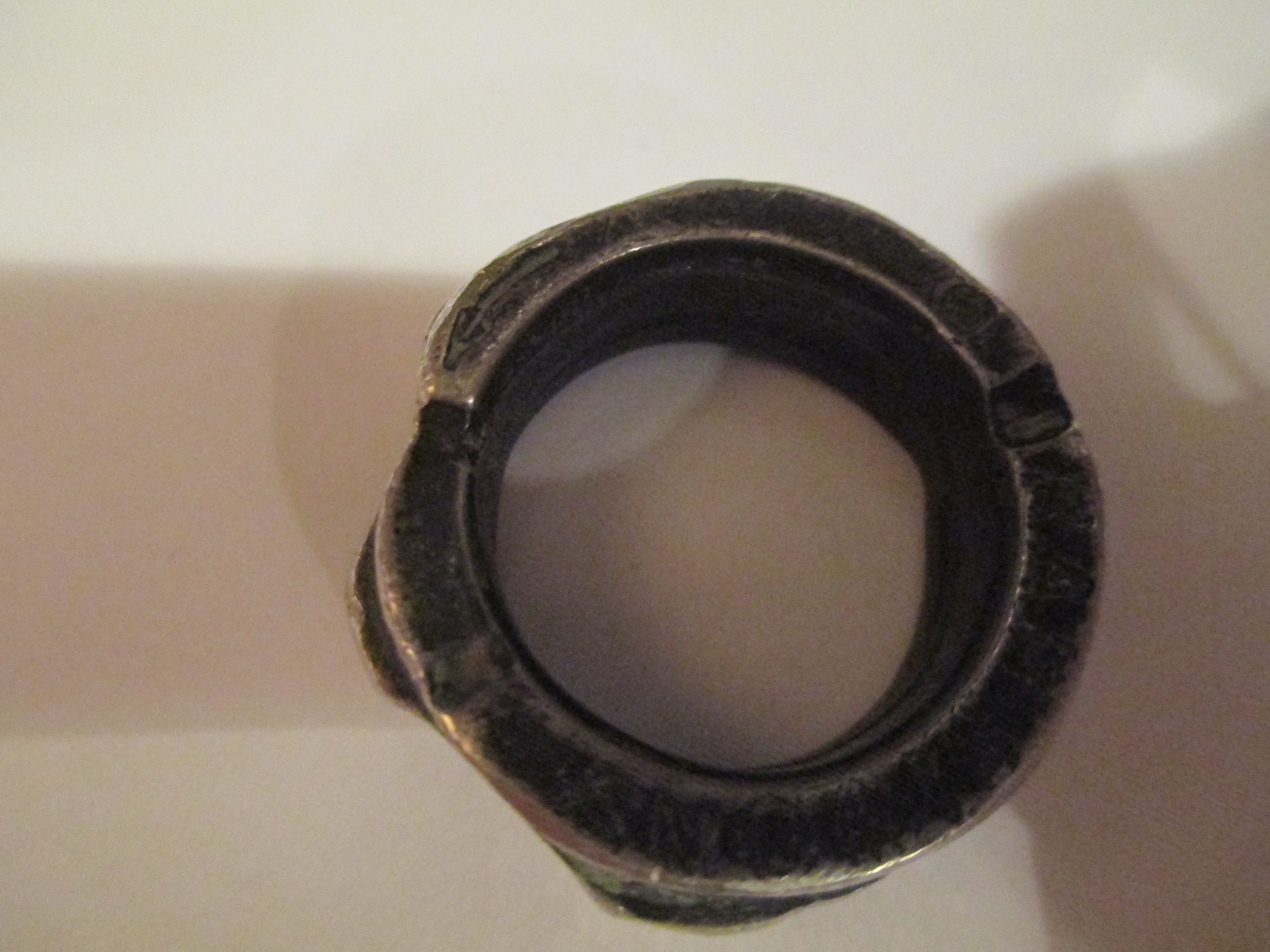 Raf Simons SS03 Consumed ring made of metal waste | Grailed