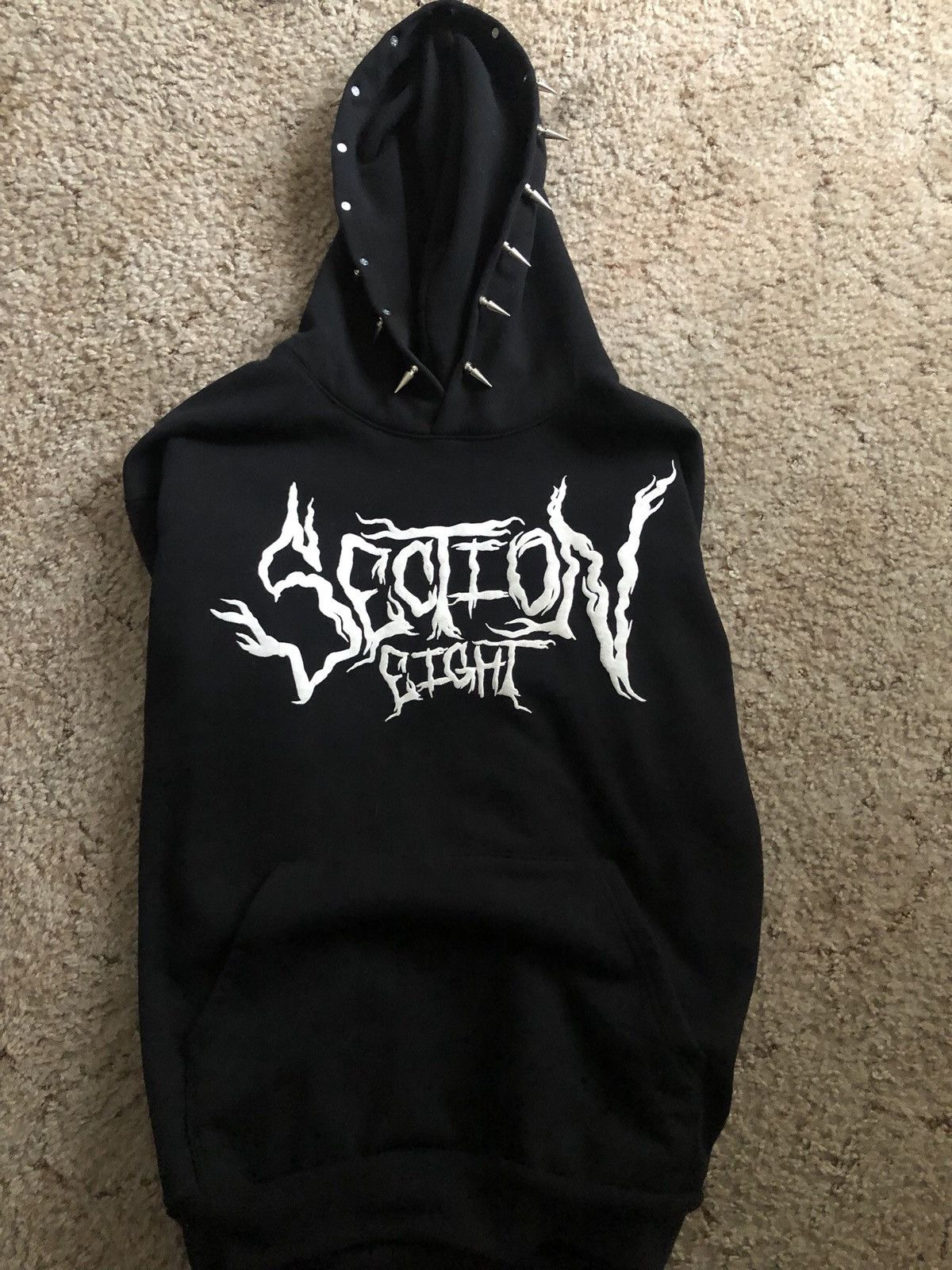 Section 8 Spiked Hoodie | Grailed