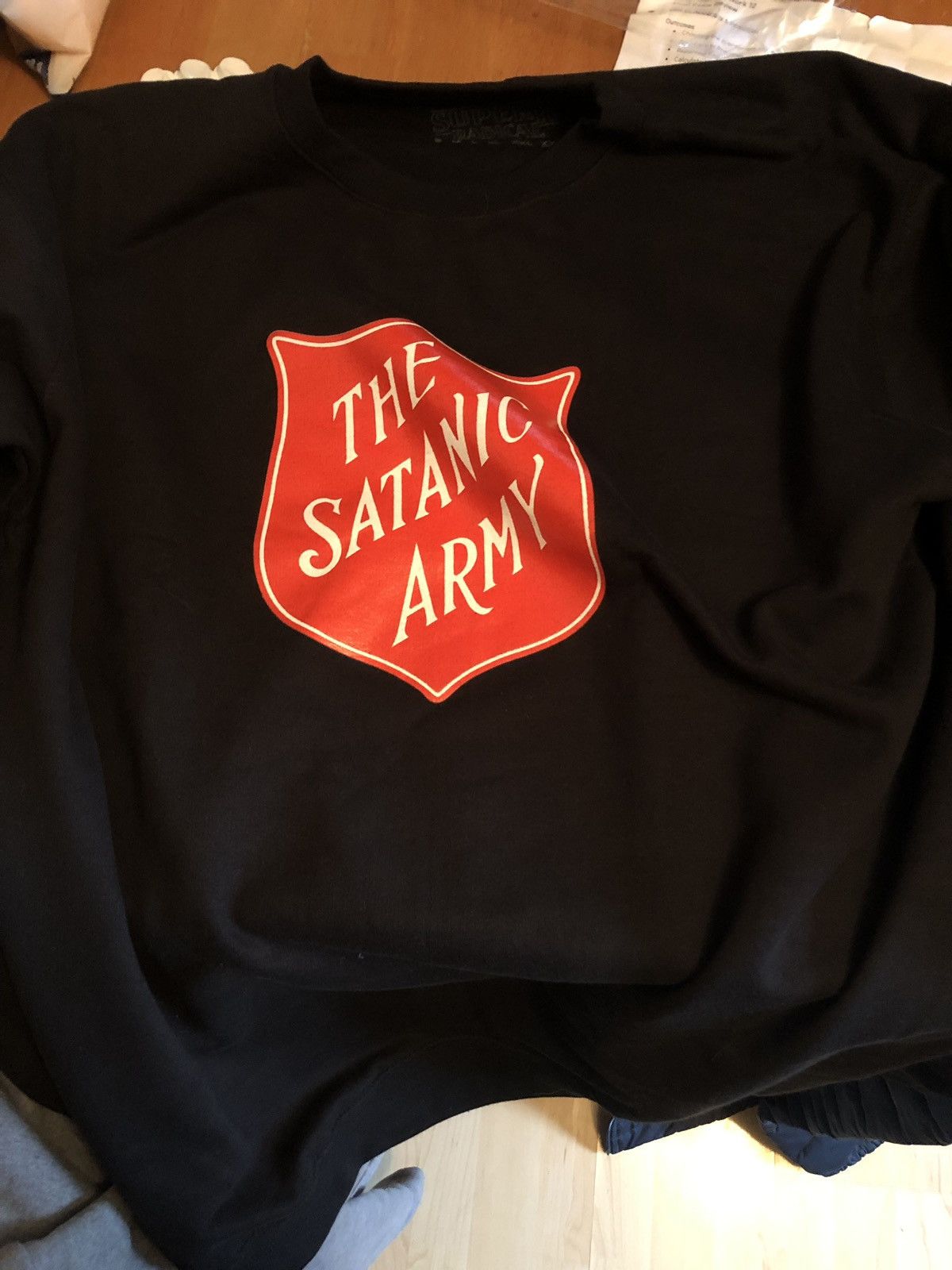 Superrradical × Tyler Grosso THE SATANIC ARMY Crewneck | Grailed