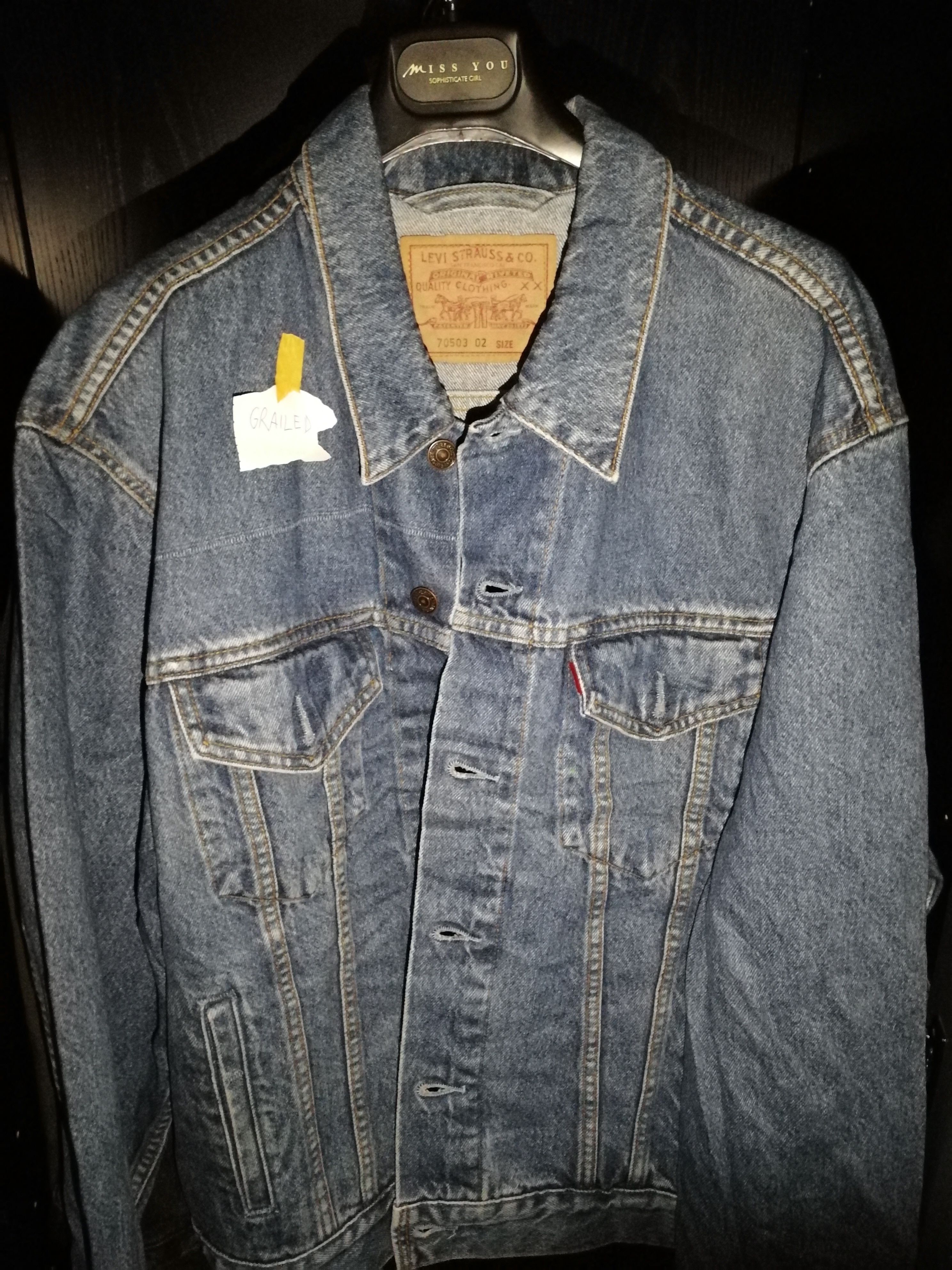 Revenge Revenge x levi's denim jacket (custom) | Grailed