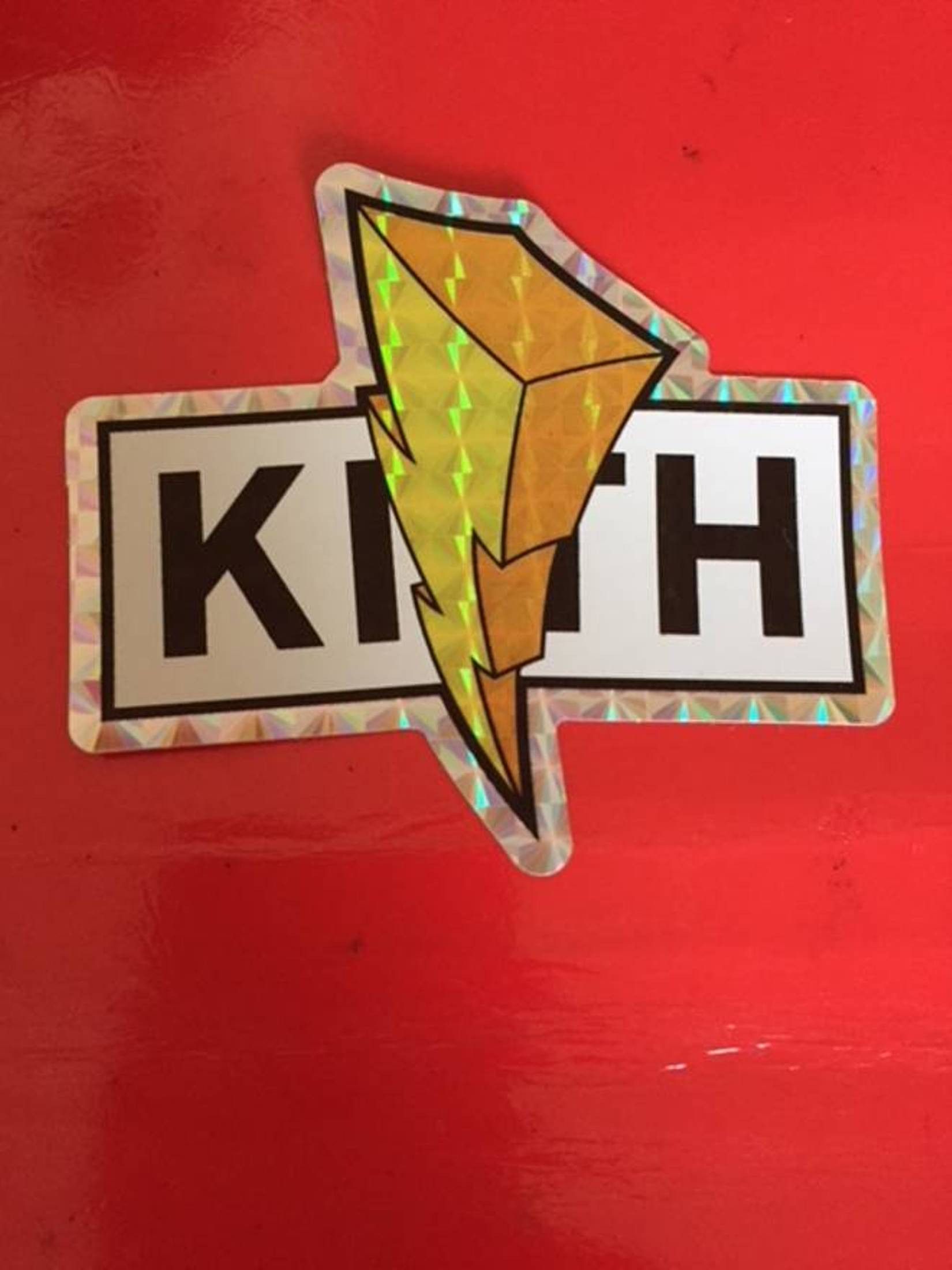 Kith Kith Lightning Bolt Power Ranger Sticker | Grailed