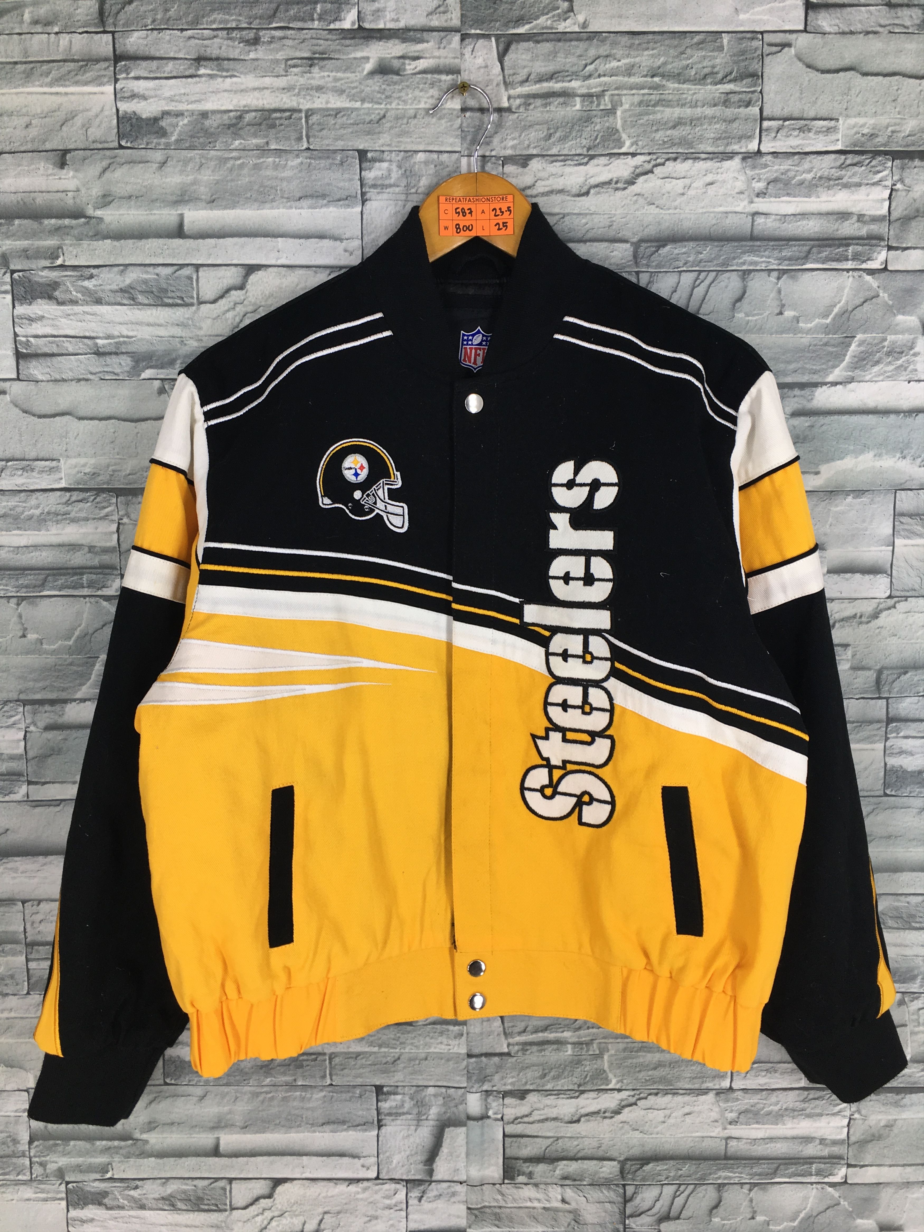 Vintage PITTSBURGH STEELERS Nfl Varsity Jacket Xlarge Mens Vintage Nfl ...