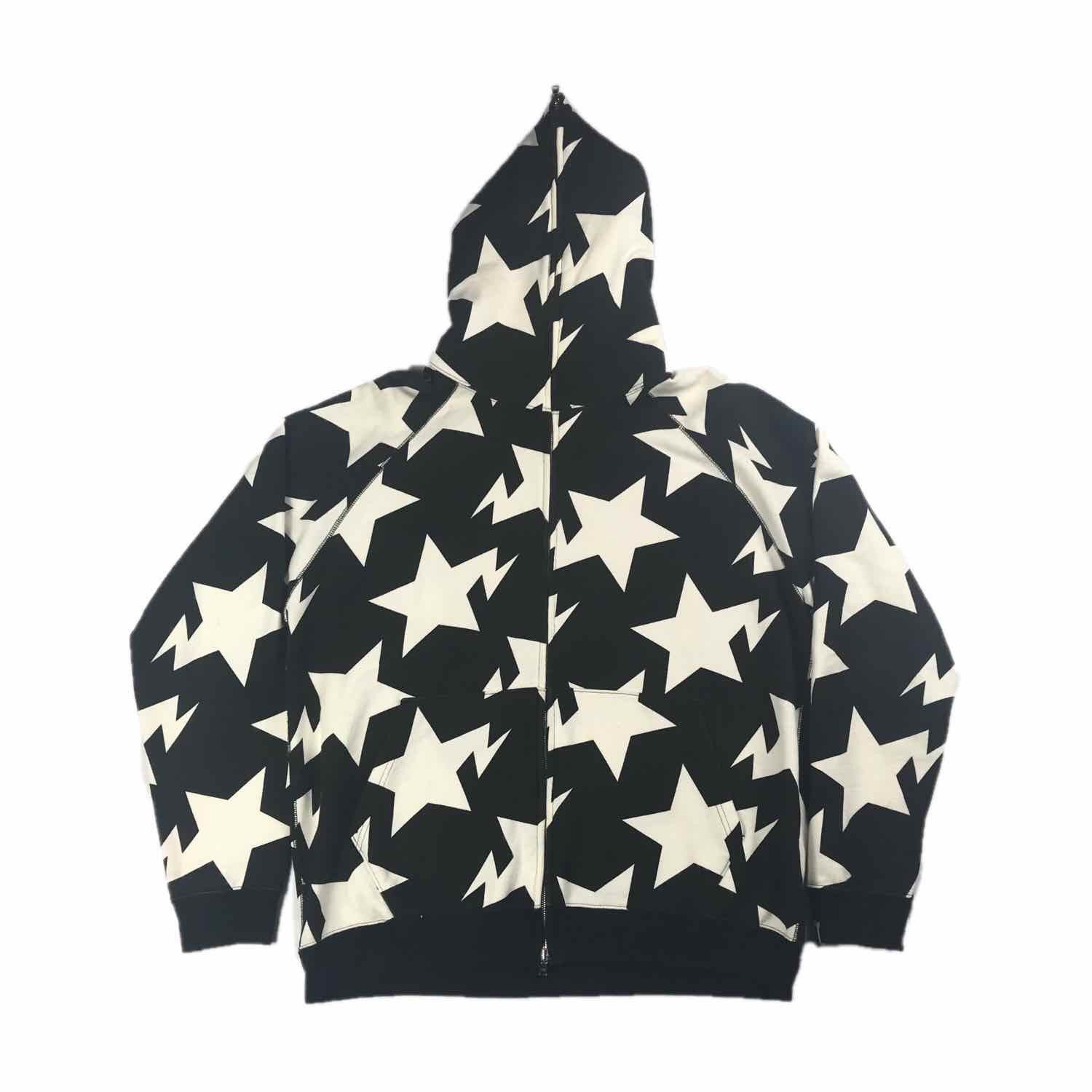Bape Bape Bapesta White/Black Full Zip Jacket | Grailed
