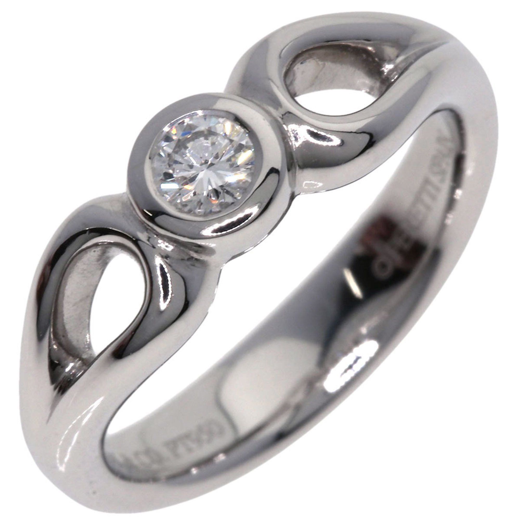 Tiffany & Co. Tiffany & Co. Double Teardrop 1P Diamond Ring, Platinum ...