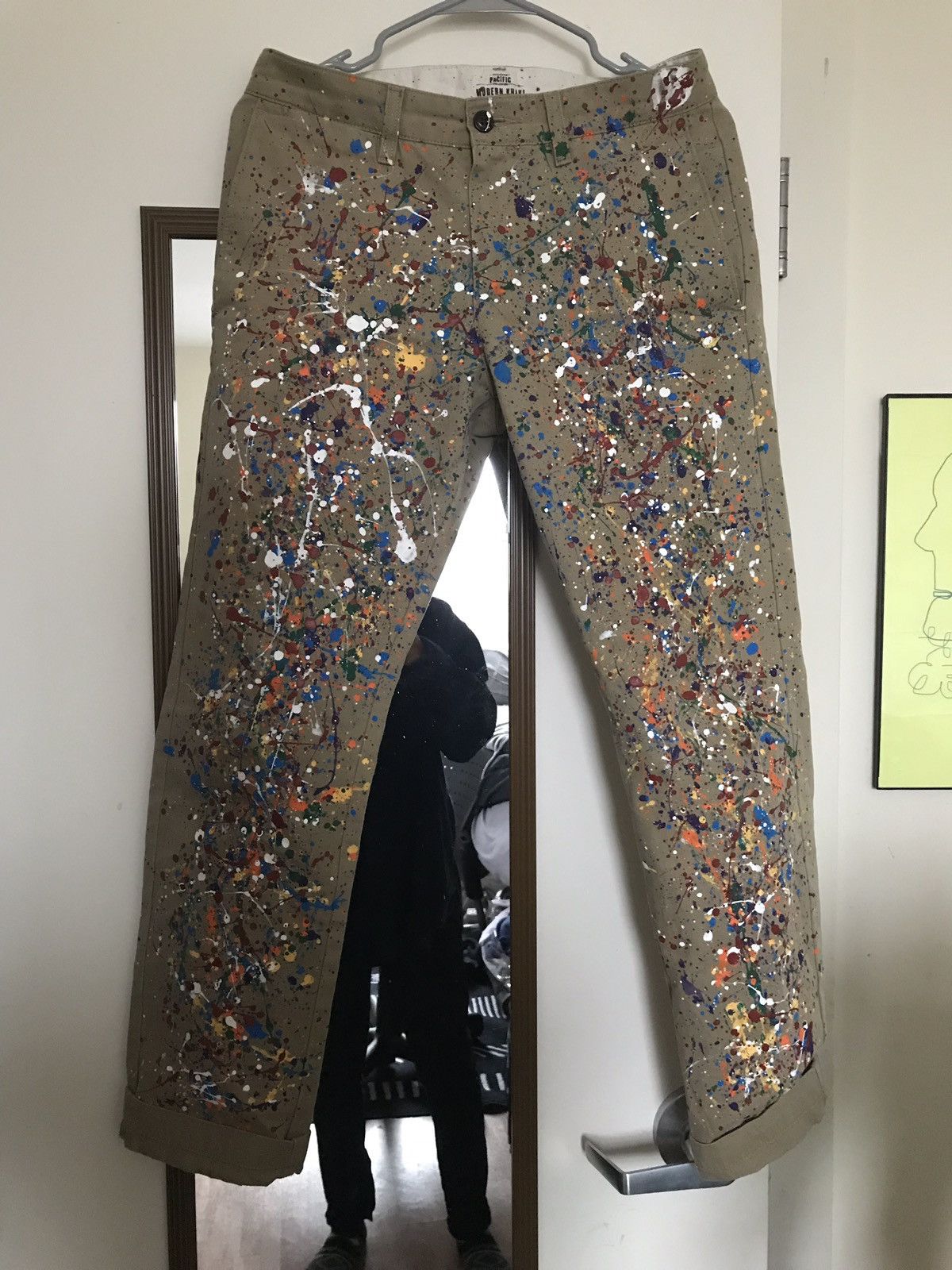 Custom MARGIELA / N(N) INSPIRED CUSTOM PAINT SPLATTER PANTS | Grailed