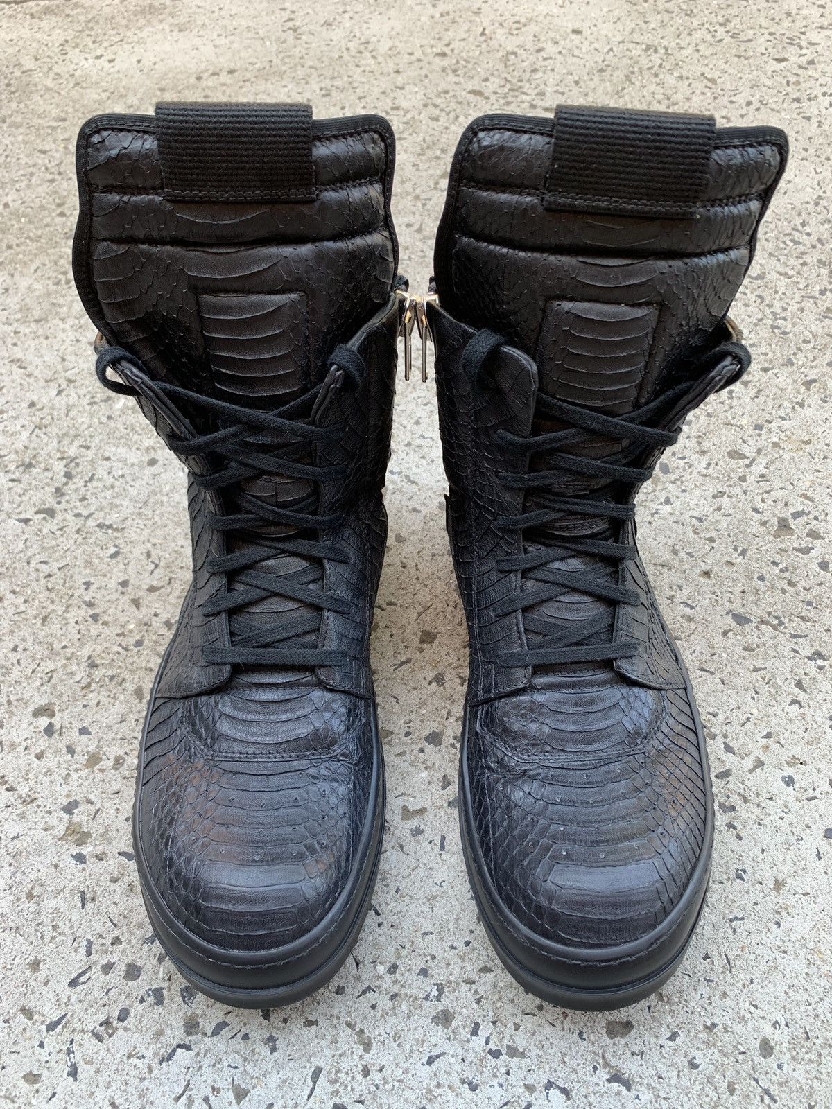Rick Owens Geobasket Snakeskin Rare | Grailed