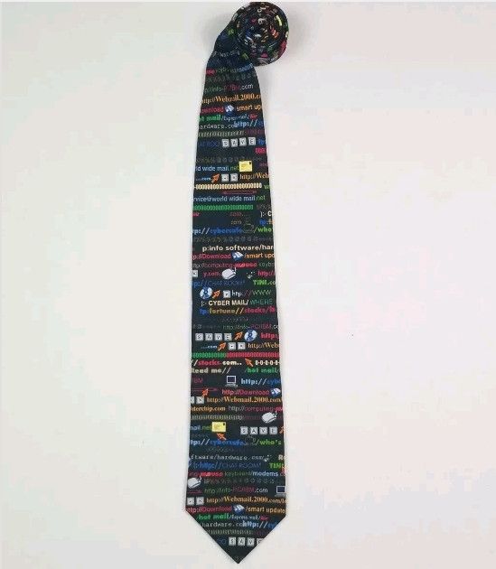 Other Men's Addiction 1990's Retro Computer Print Coding Novelty Neck ...