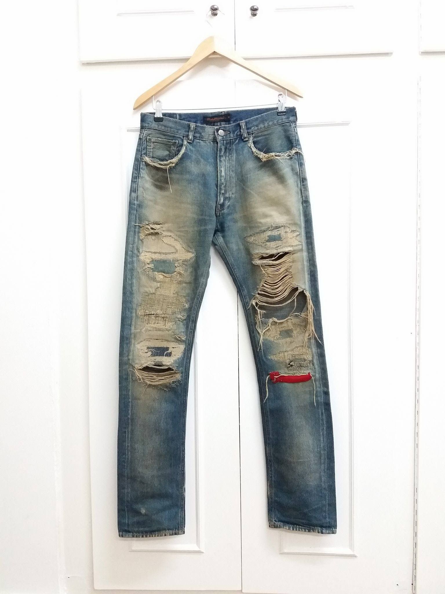 Undercover AW05 - Red Yarn 68 Denim - Size 2 | Grailed