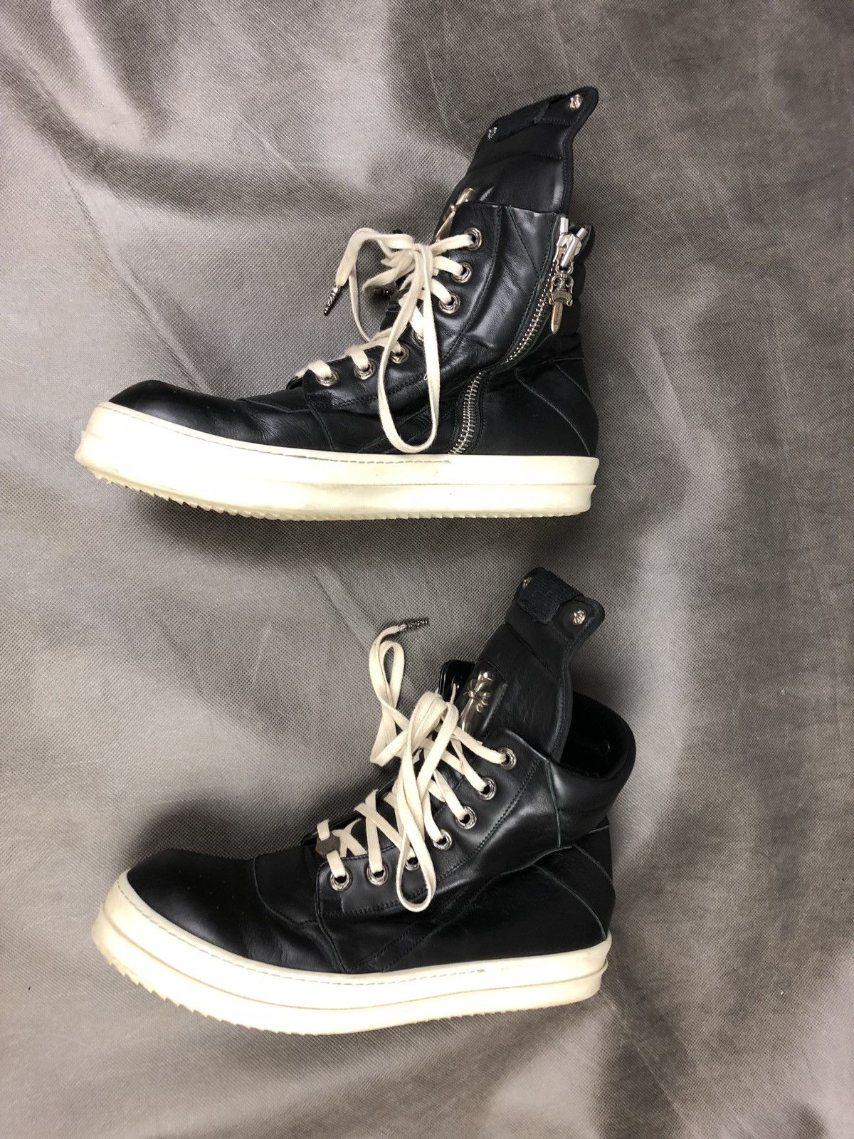 Chrome Hearts × Rick Owens x Chrome Hearts Collab Geobaskets | Grailed